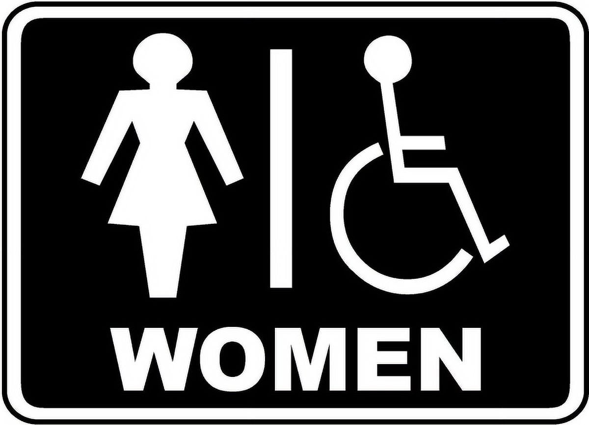 Vinyl Stickers - Women/Accessible Restroom Sign - Safety and Warning ...