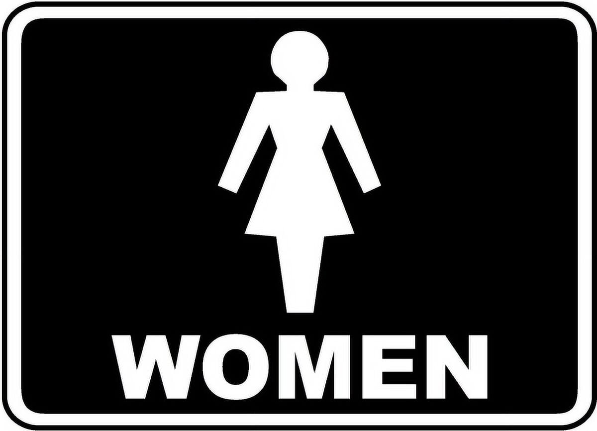 Vinyl Stickers - Women Restroom Sign A3 - Safety and Warning Warehouse ...