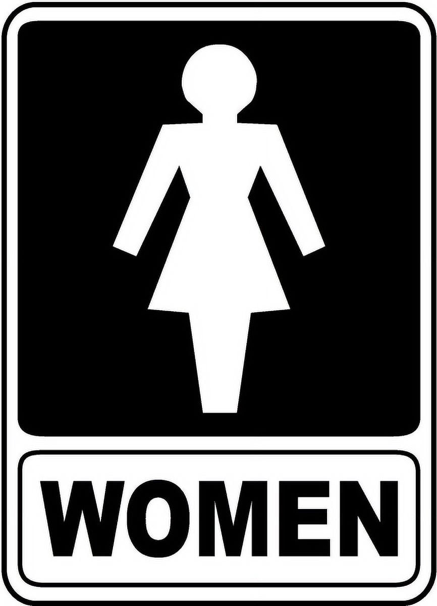Vinyl Stickers - Women Restroom Sign A4 - Safety and Warning Warehouse ...