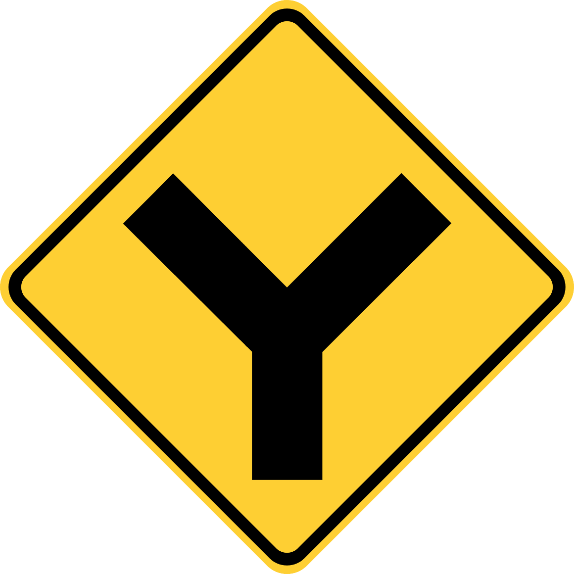 Vinyl Stickers - Y Roads - Safety and Warning Warehouse Signs Stickers ...