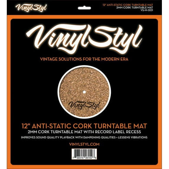 Vinyl Styl 12 Inch Cork Turntable Mat Anti Static - Vinyl Styl™ 12 Inch ...