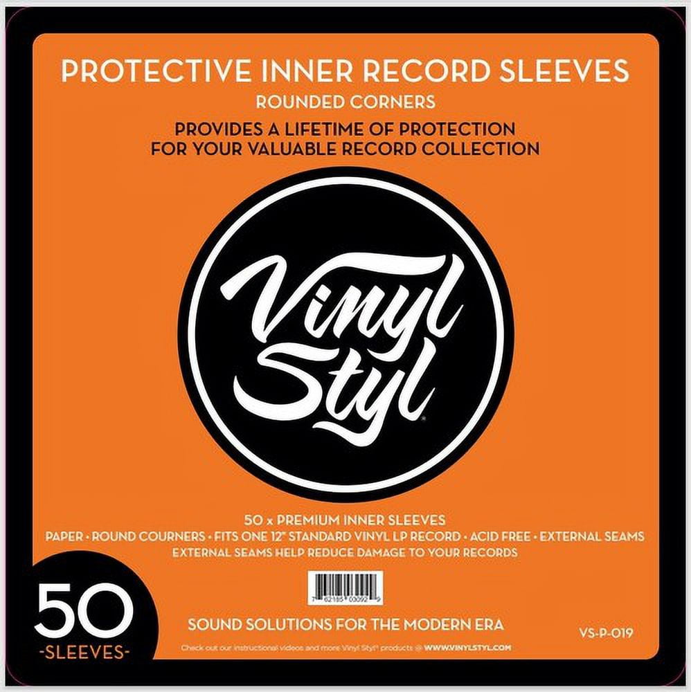 Vinyl Styl® 12 Inch Inner Record Sleeves - Round Corner - 50 Count ...
