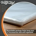 Vinyl Styl™ 12 Inch Protective Outer Sleeves - 50 Count, Clear, Acid ...