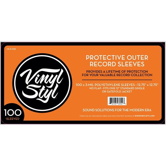 Vinyl Styl 12Inch LP Protection Album, Clear Polyethylene Outer Record ...
