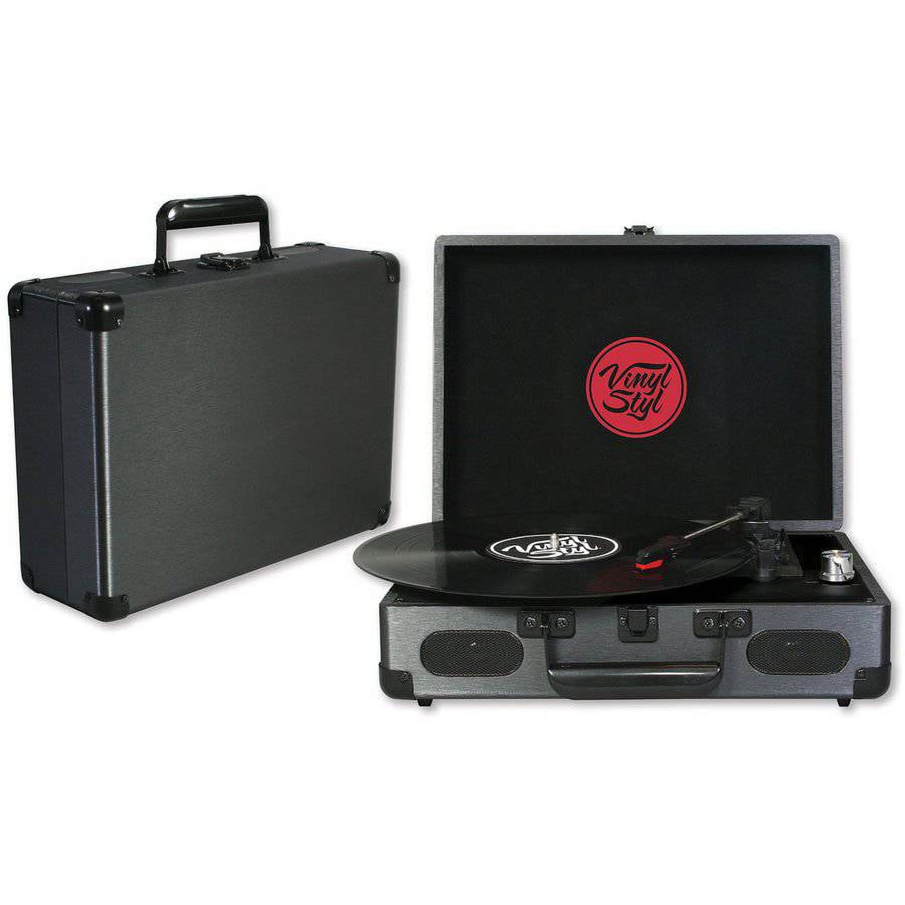 Vinyl Styl Groove Portable Turntable, Graphite - Walmart.com