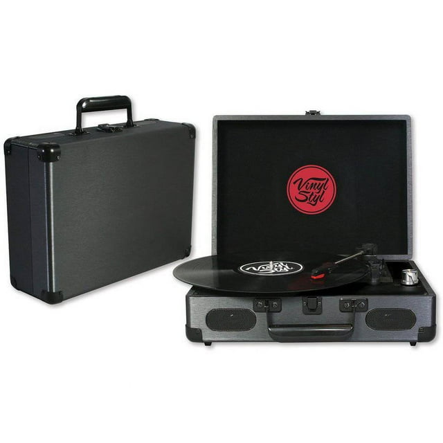 Vinyl Styl Groove Portable Turntable, Graphite - Walmart.com