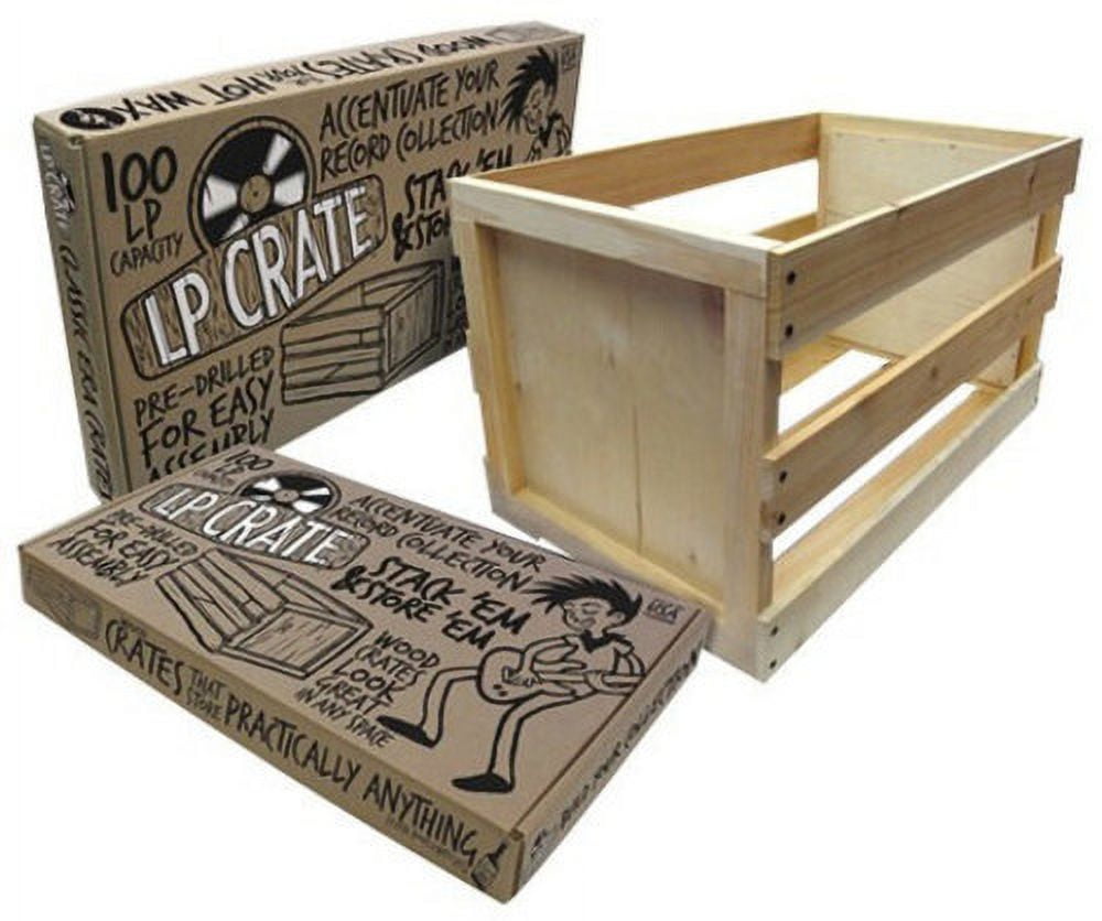 Vinyl Styl Original LP Crate, 12-Inch Record Storage Box, Stackable ...
