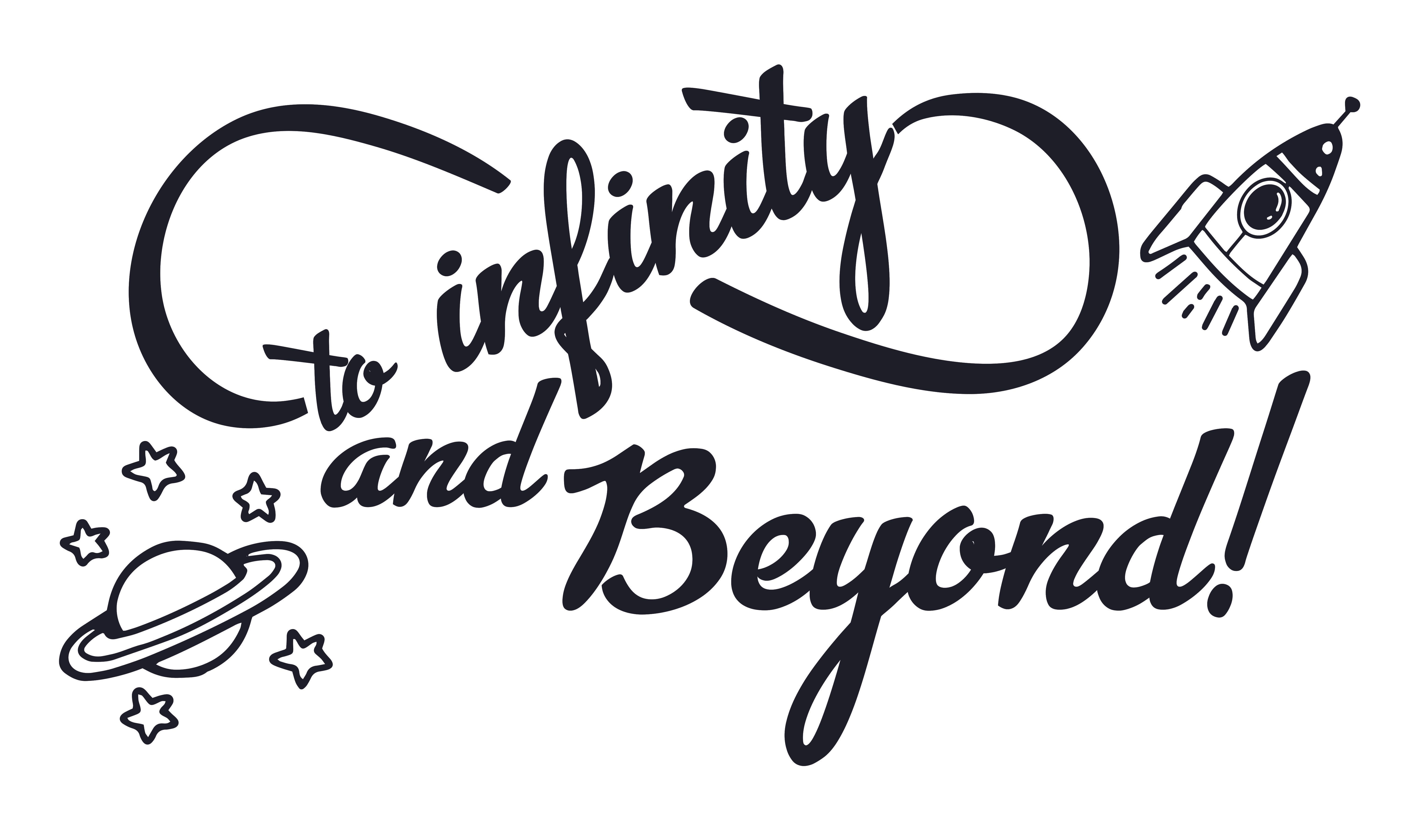 Vinyl Toy Story Buzz Lightyear Wall Decal Quotes | To Infinity And ...