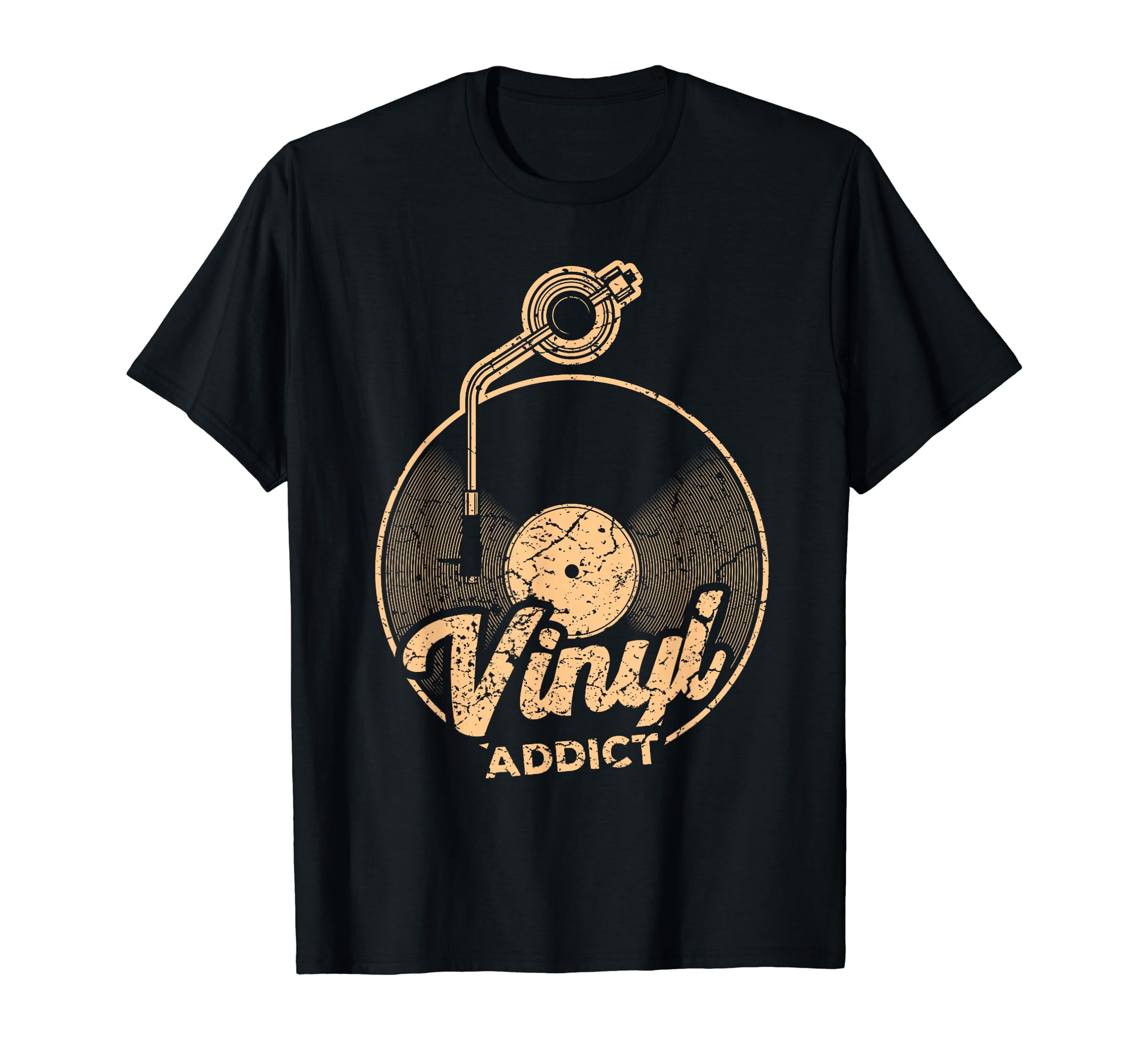 Vinyl Turntable Music Retro LP Record Player DJ T-Shirt - Walmart.com