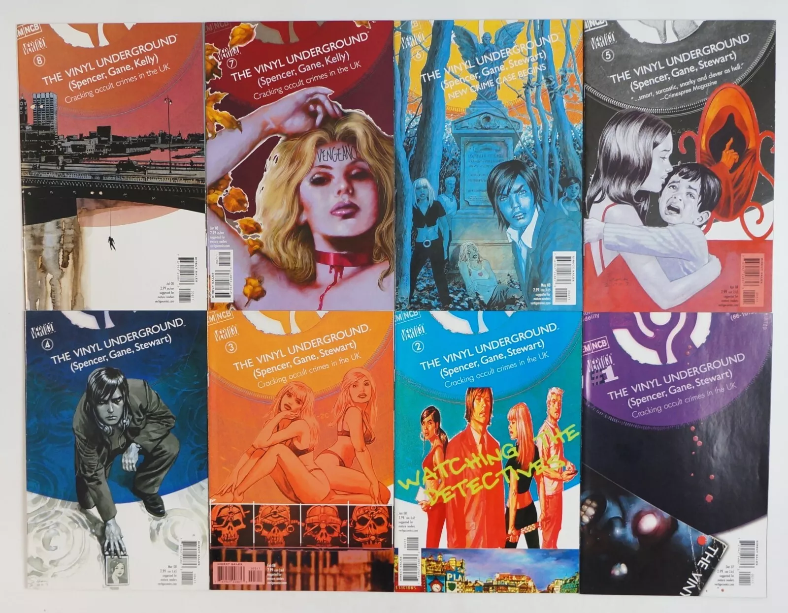 Vinyl Underground #1-12 VF/NM complete series occult crimes ; Vertigo ...