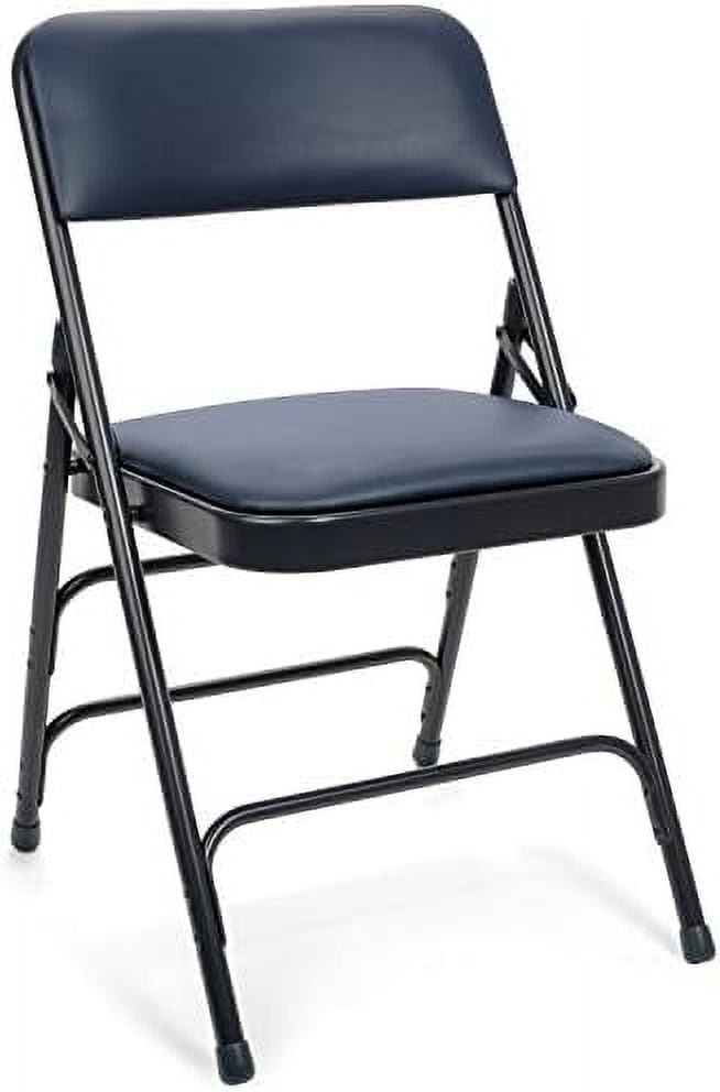 Vinyl Upholstered (4 Pack) - Heavy Duty 1.25" Thick Padded Seat and ...