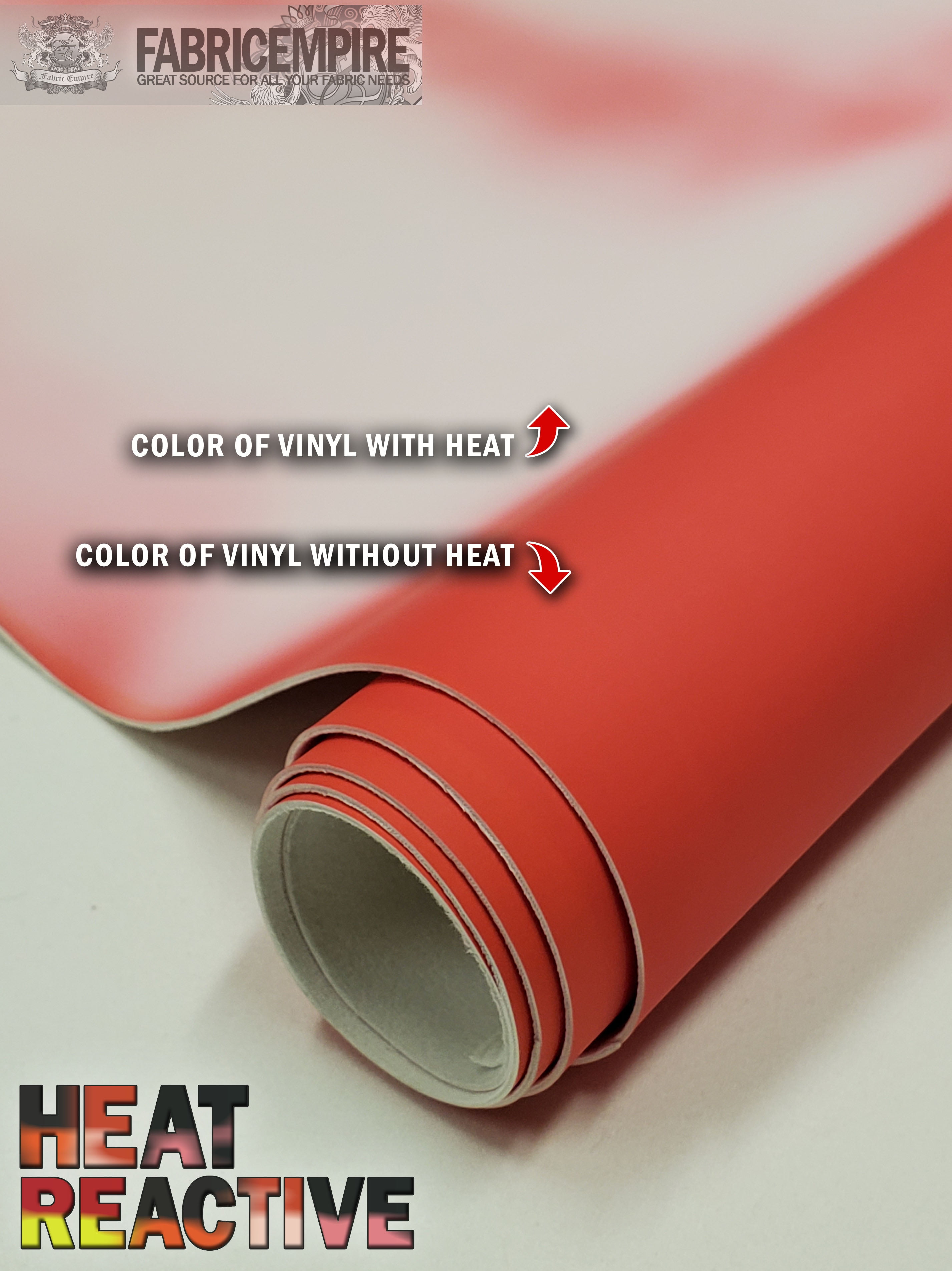 Vinyl Upholstery Thermosensitive Temperature Change Heat Reactive Red ...