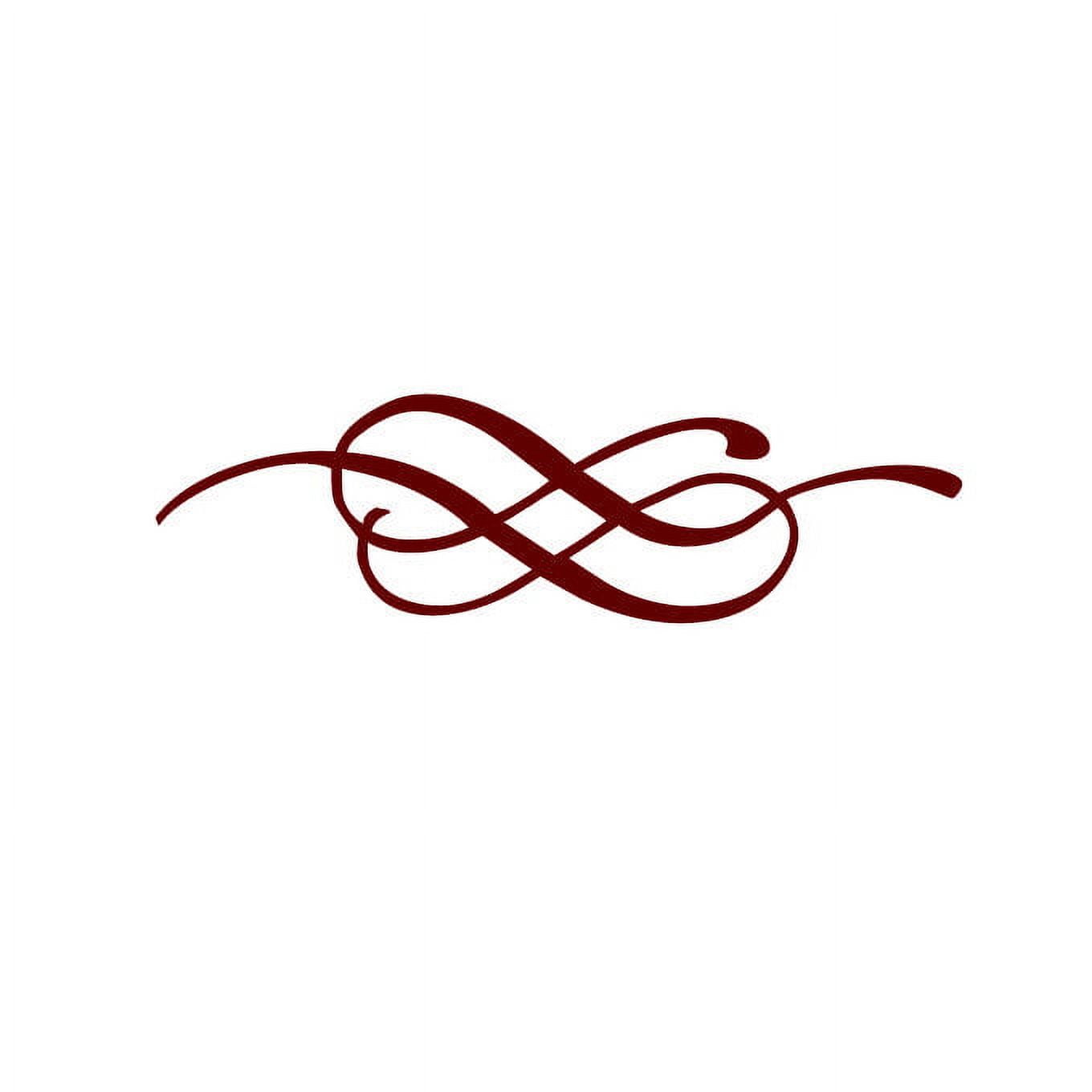 Vinyl Wall Accent Decals - Small - Dark Red - Walmart.com