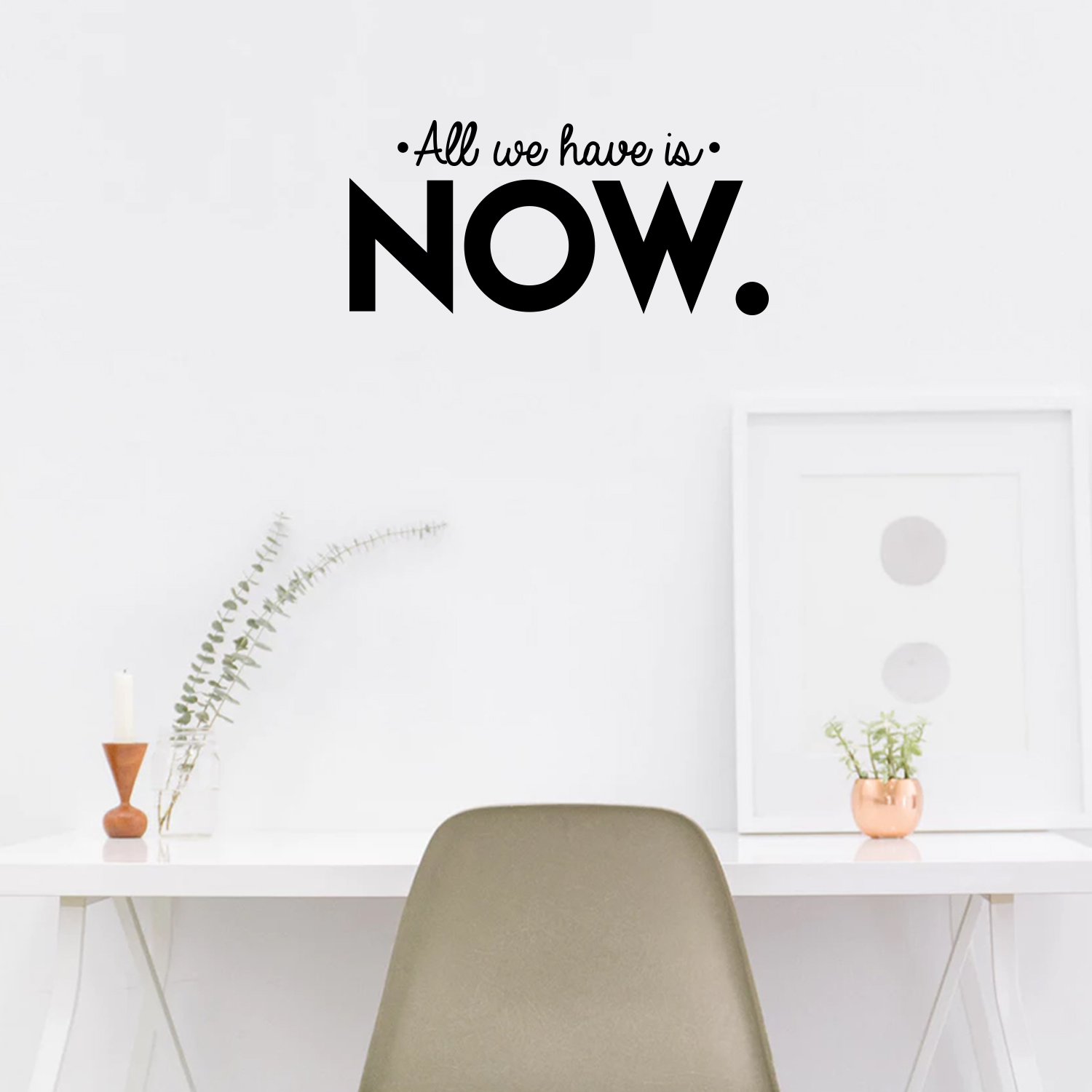 Vinyl Wall Art Decal - All We Have Is Now - 3" x 25" - Modern ...