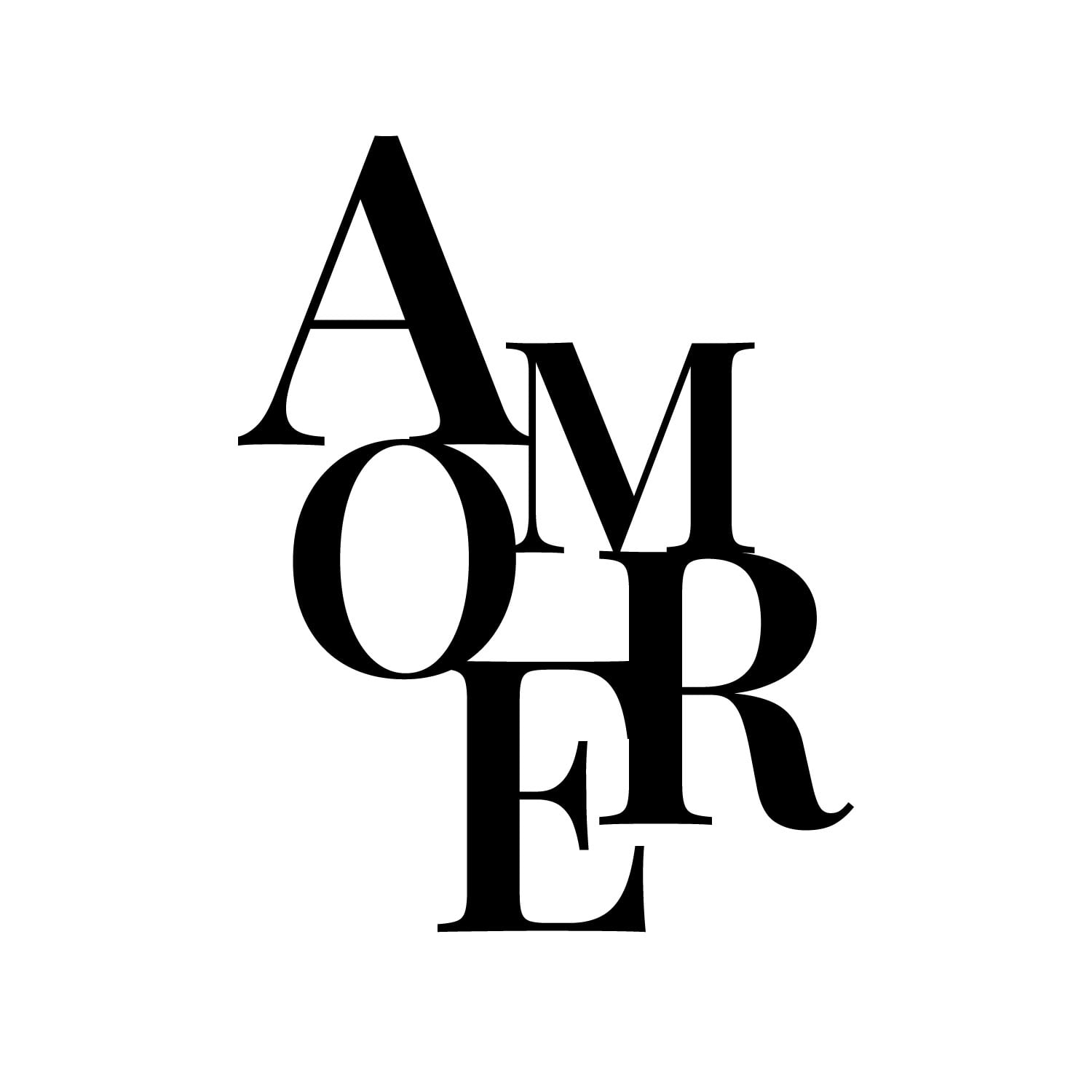 Vinyl Wall Art Decal - Amore -18" x 14" - Modern Cute Fun Inspirational ...