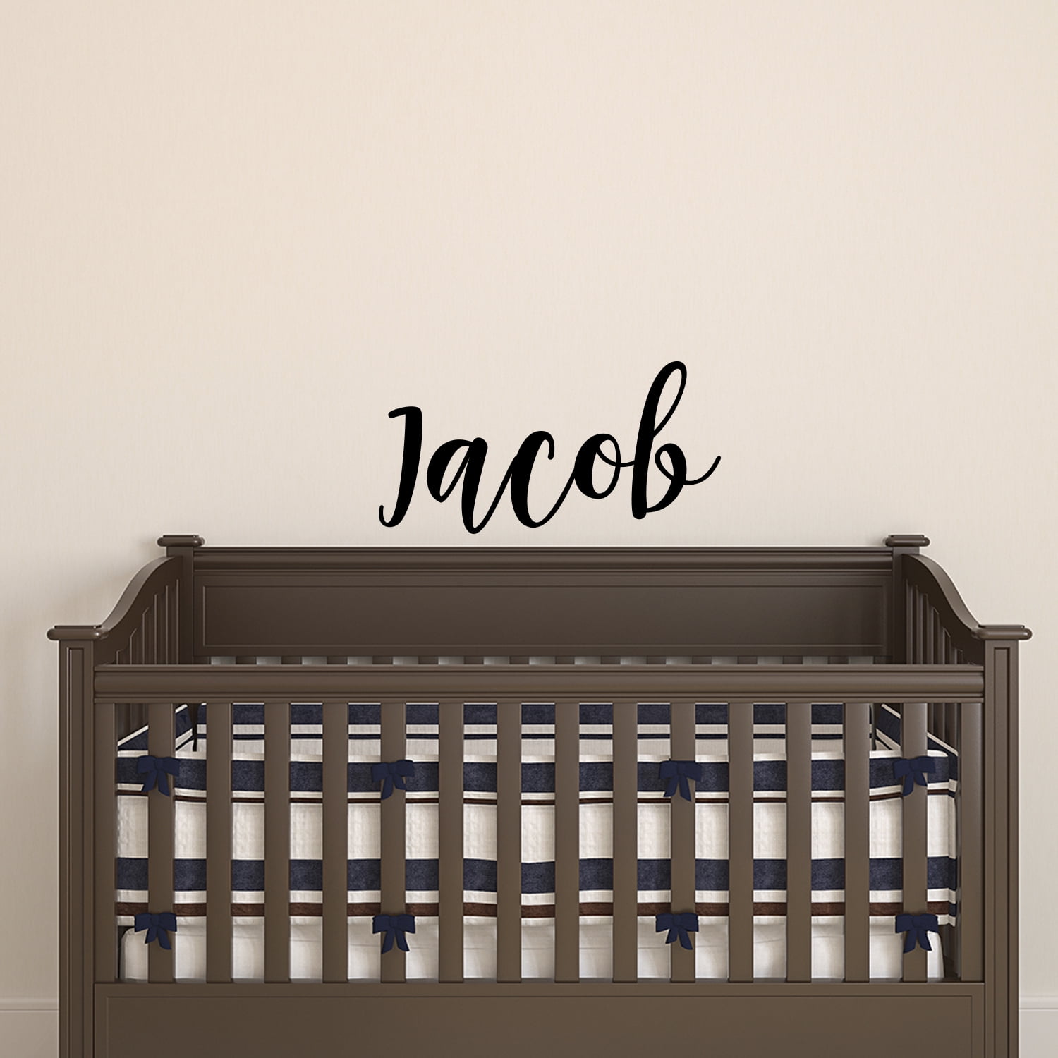 Vinyl Wall Art Decal Boys Custom Name - ’Jacob’ Custom Text Name - 12 ...