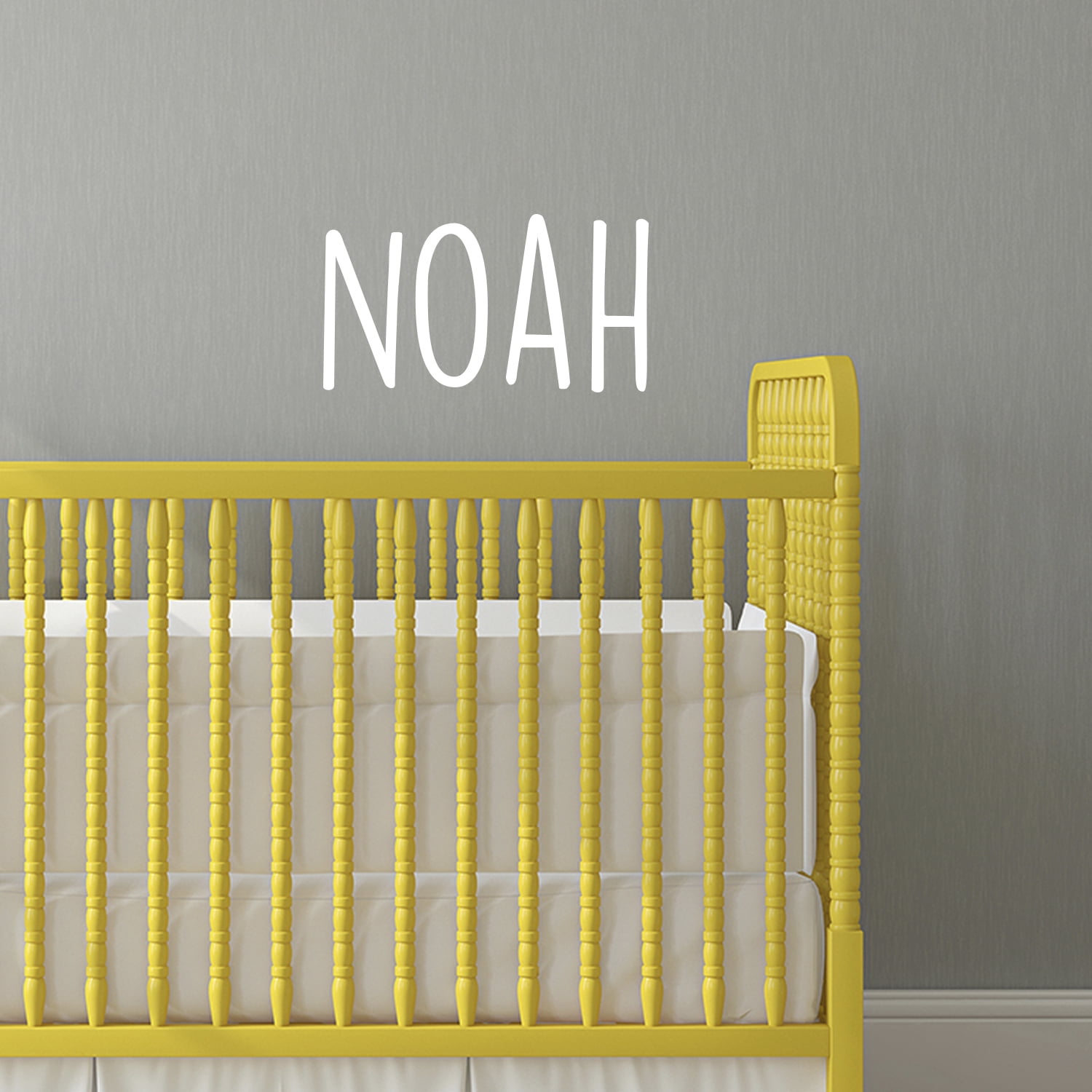 Vinyl Wall Art Decal Boys Custom Name - ’NOAH’ Custom Text Name - 12" x ...