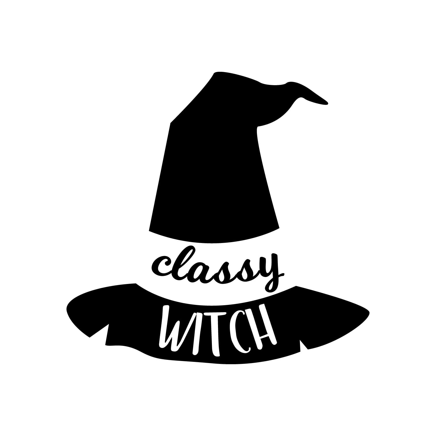Vinyl Wall Art Decal - Classy Witch - 17" x 18" - Trendy Halloween ...