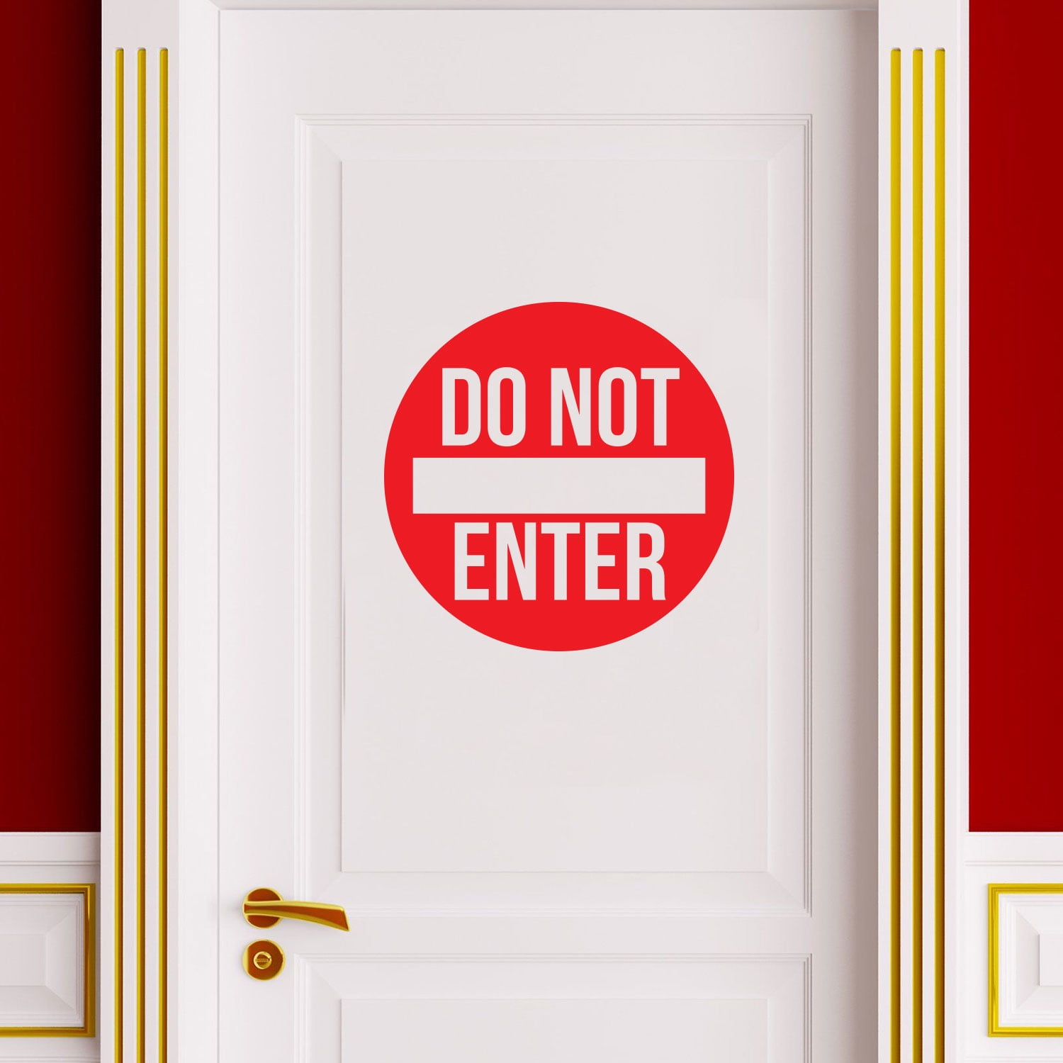 Vinyl Wall Art Decal - Do Not Enter Sign - 12" x 12" - Teen Boys Girls ...