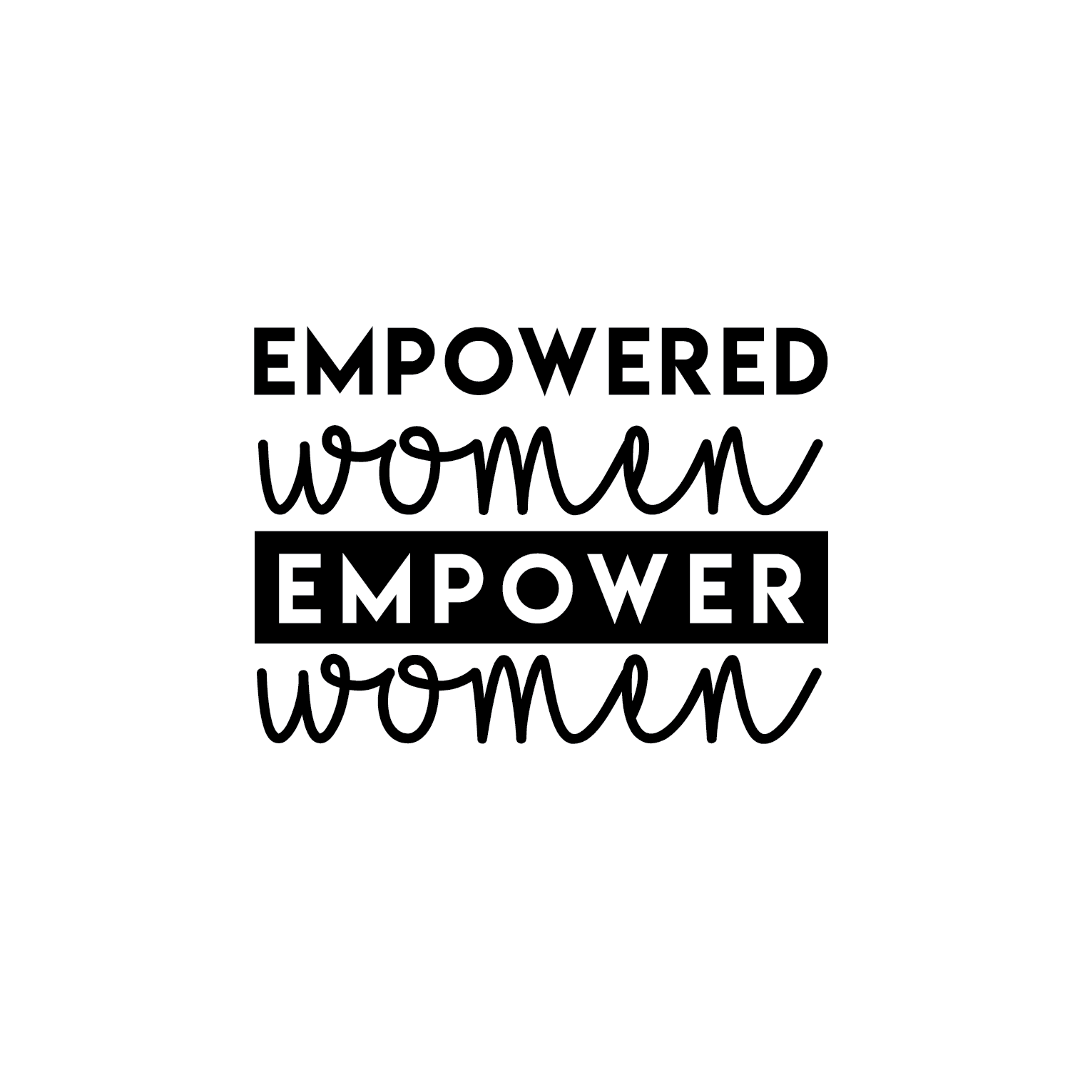 Vinyl Wall Art Decal Empowered Women Empower Women 17 X 24