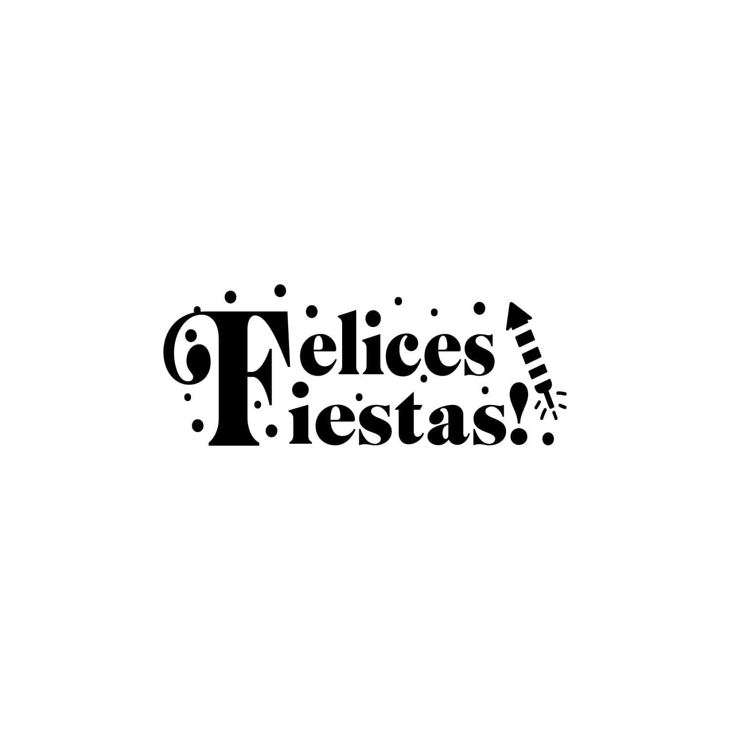 Vinyl Wall Art Decal - Felices Fiestas - 30" x 12" - Christmas Season ...