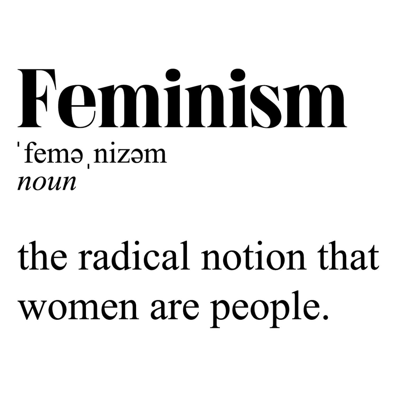 Vinyl Wall Art Decal - Feminism Definition - 17" x 23" - Trendy ...