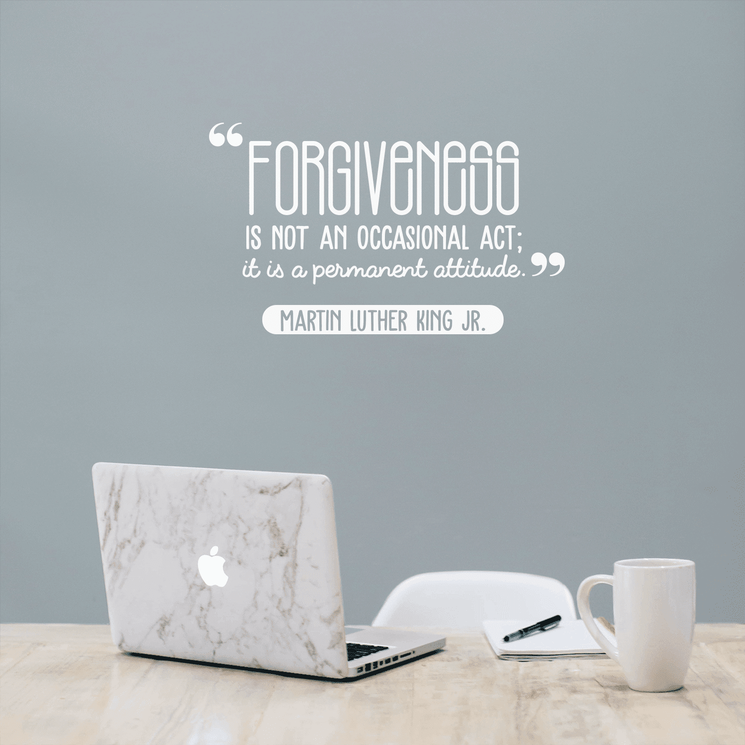 Vinyl Wall Art Decal - Forgiveness Is Not An Occasional Act - 17" x 28. ...