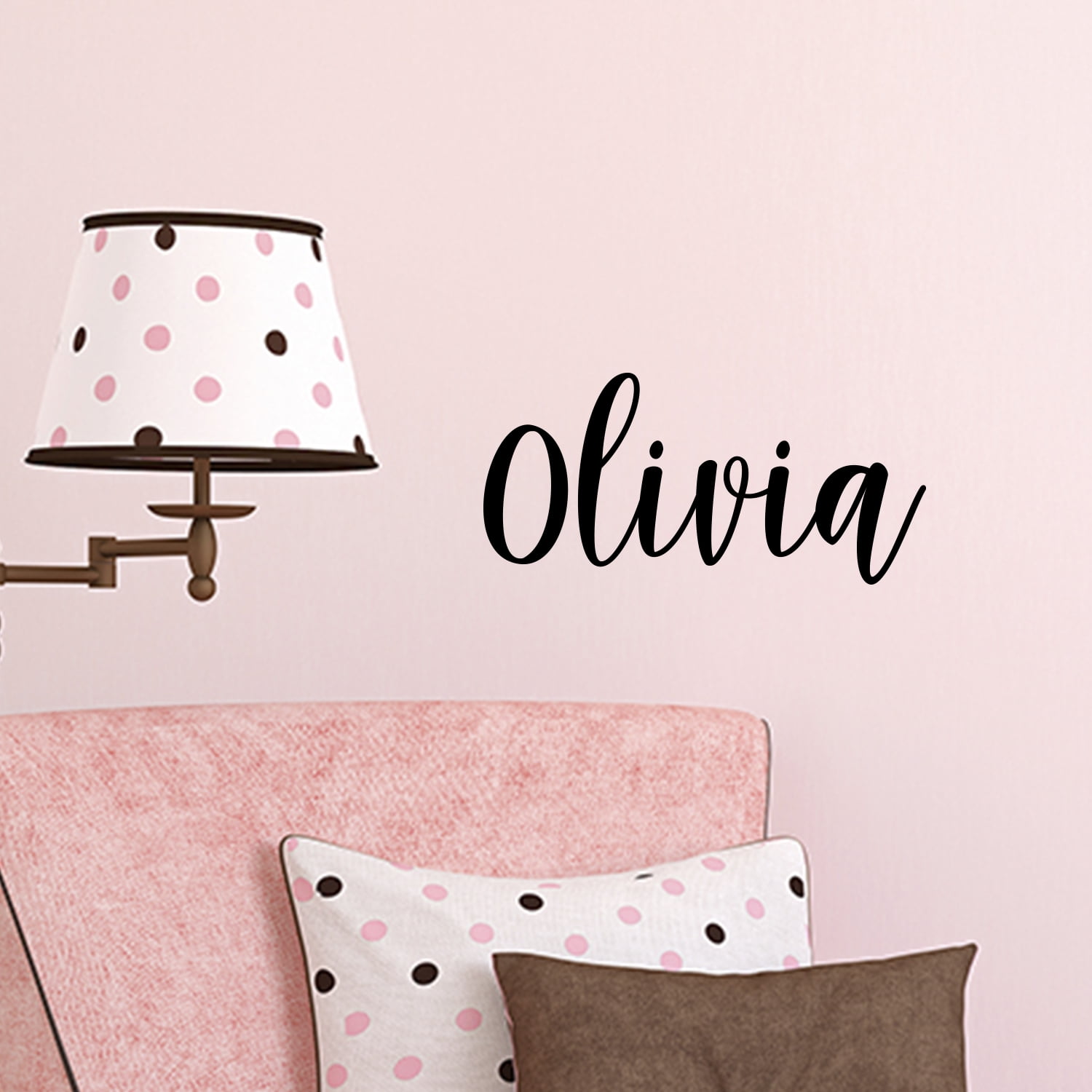Vinyl Wall Art Decal Girls Custom Name - ’Olivia’ Custom Text Name- 12 ...