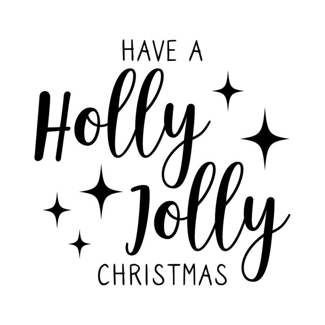 Vinyl Wall Art Decal - Have A Holly Jolly Christmas - 21" x 22 ...