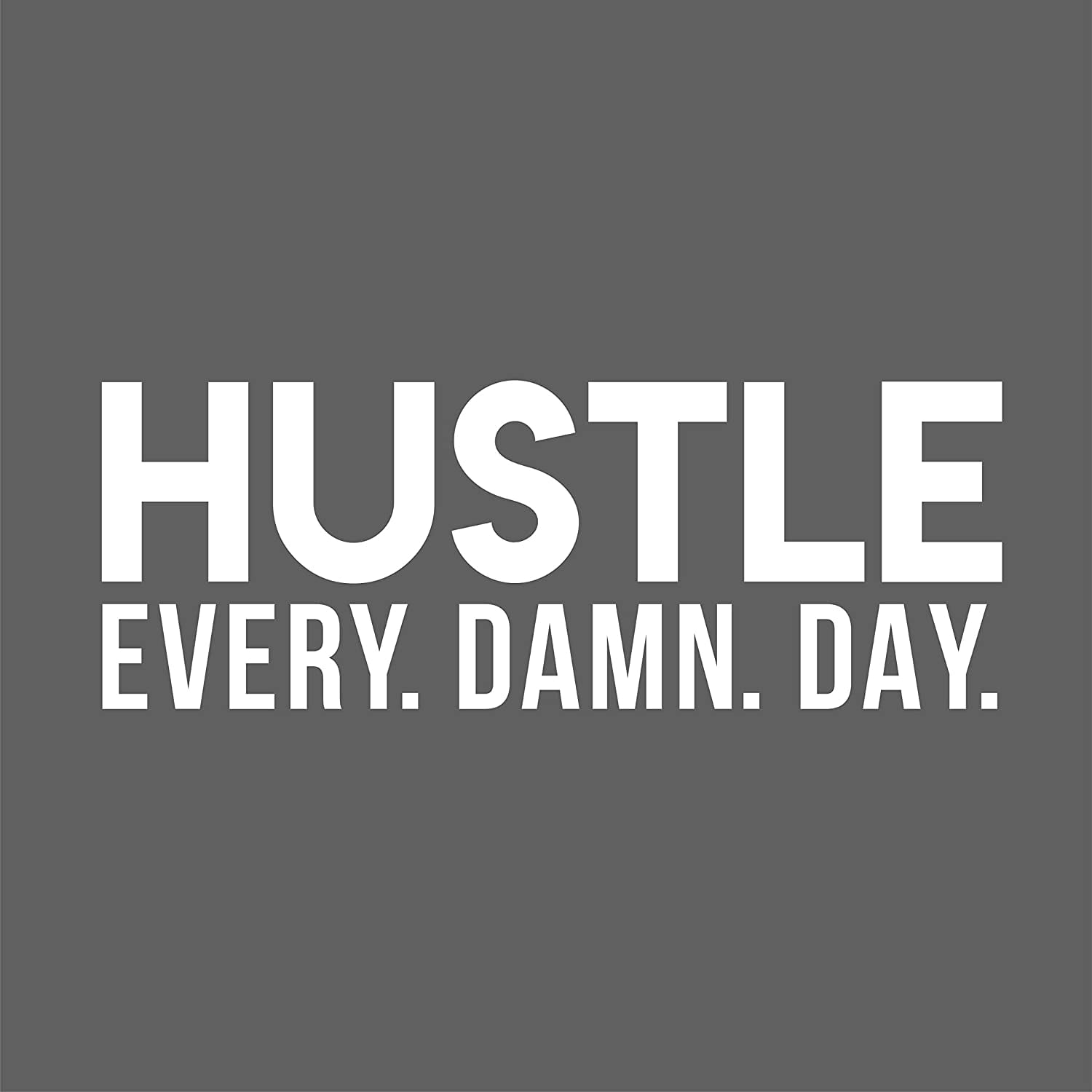Vinyl Wall Art Decal - Hustle Every. Damn. Day - 22" x 60 ...