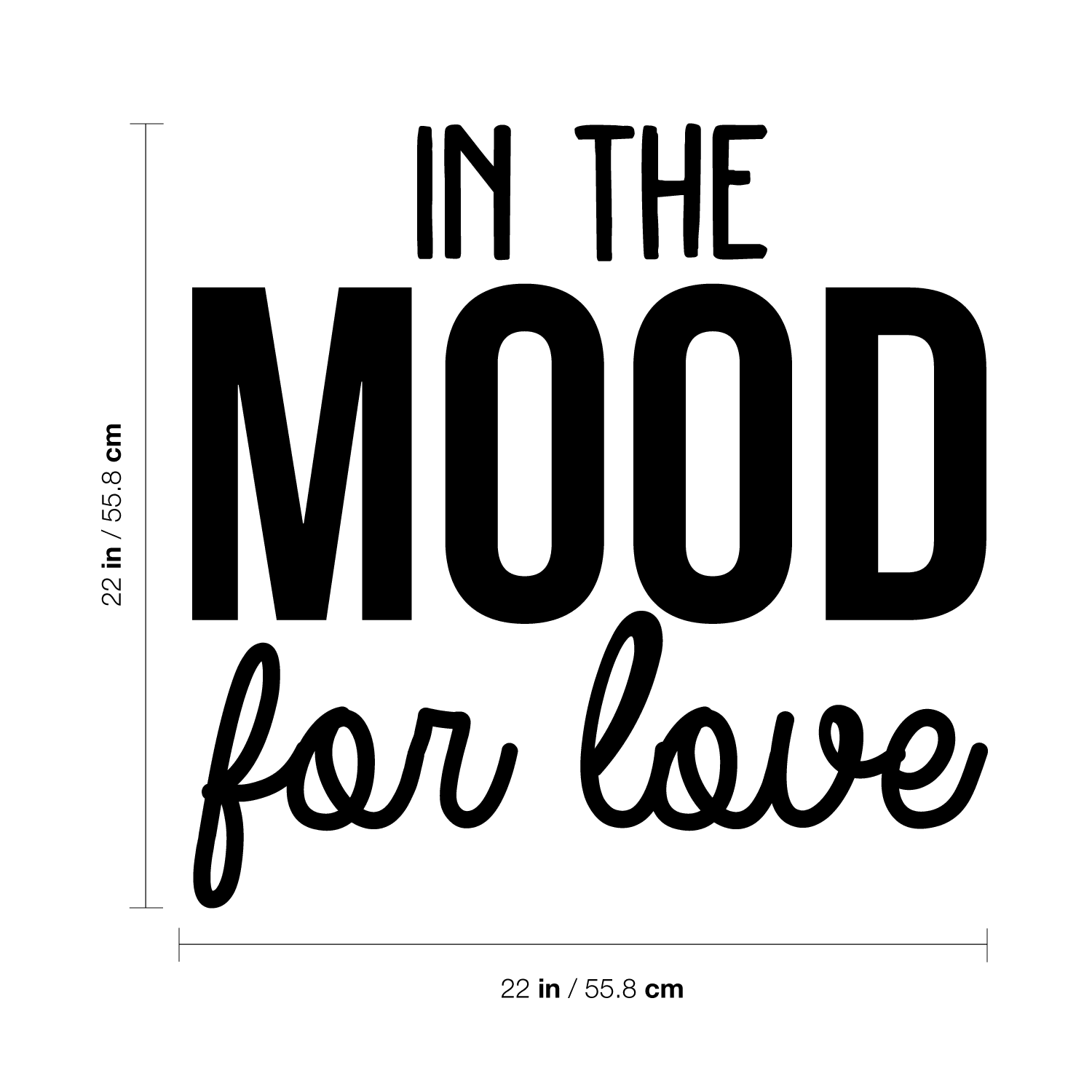 Vinyl Wall Art Decal - In The Mood For Love - 22" x 22" - Modern ...