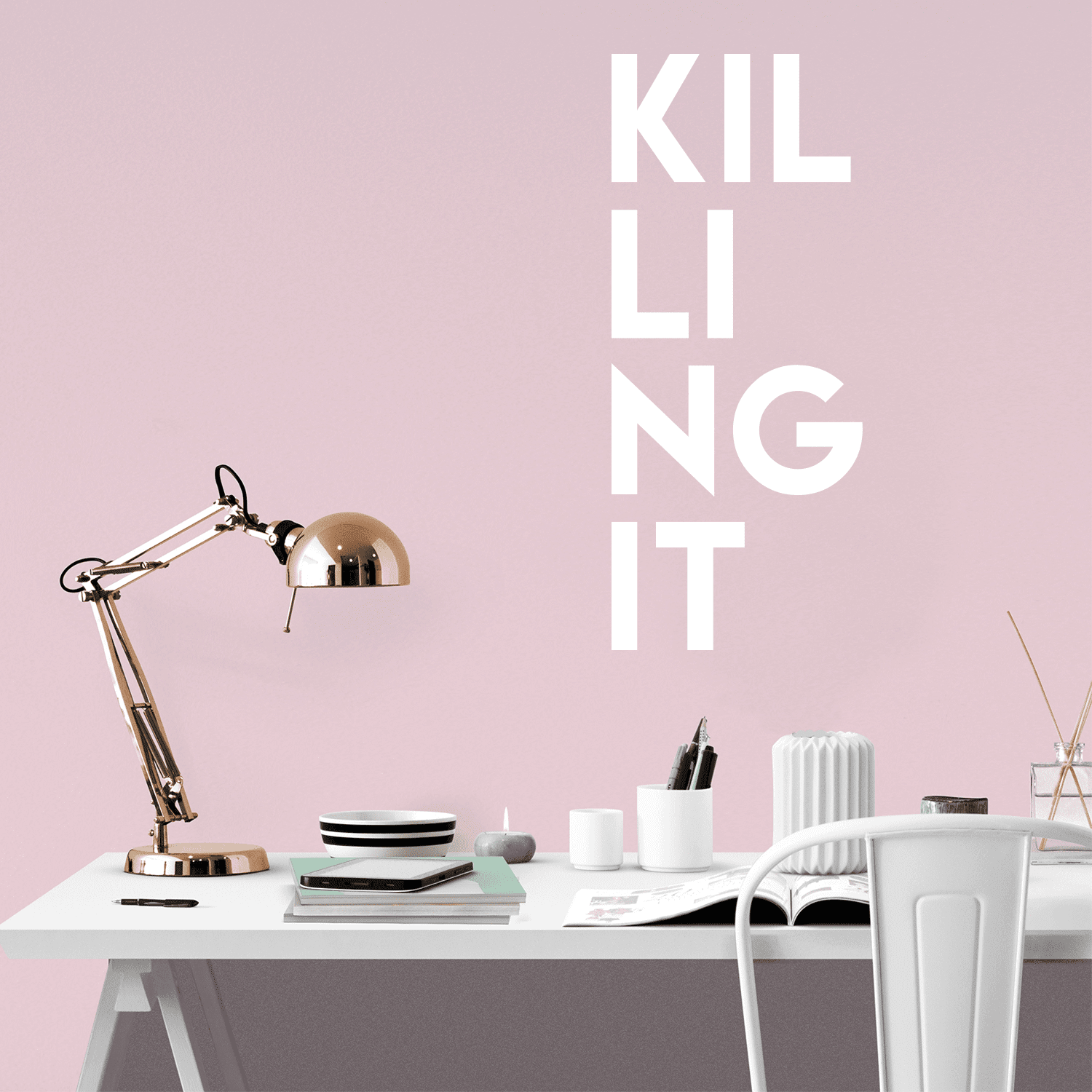 Vinyl Wall Art Decal - Killing It - 30" x 13" - Trendy Sarcastic ...