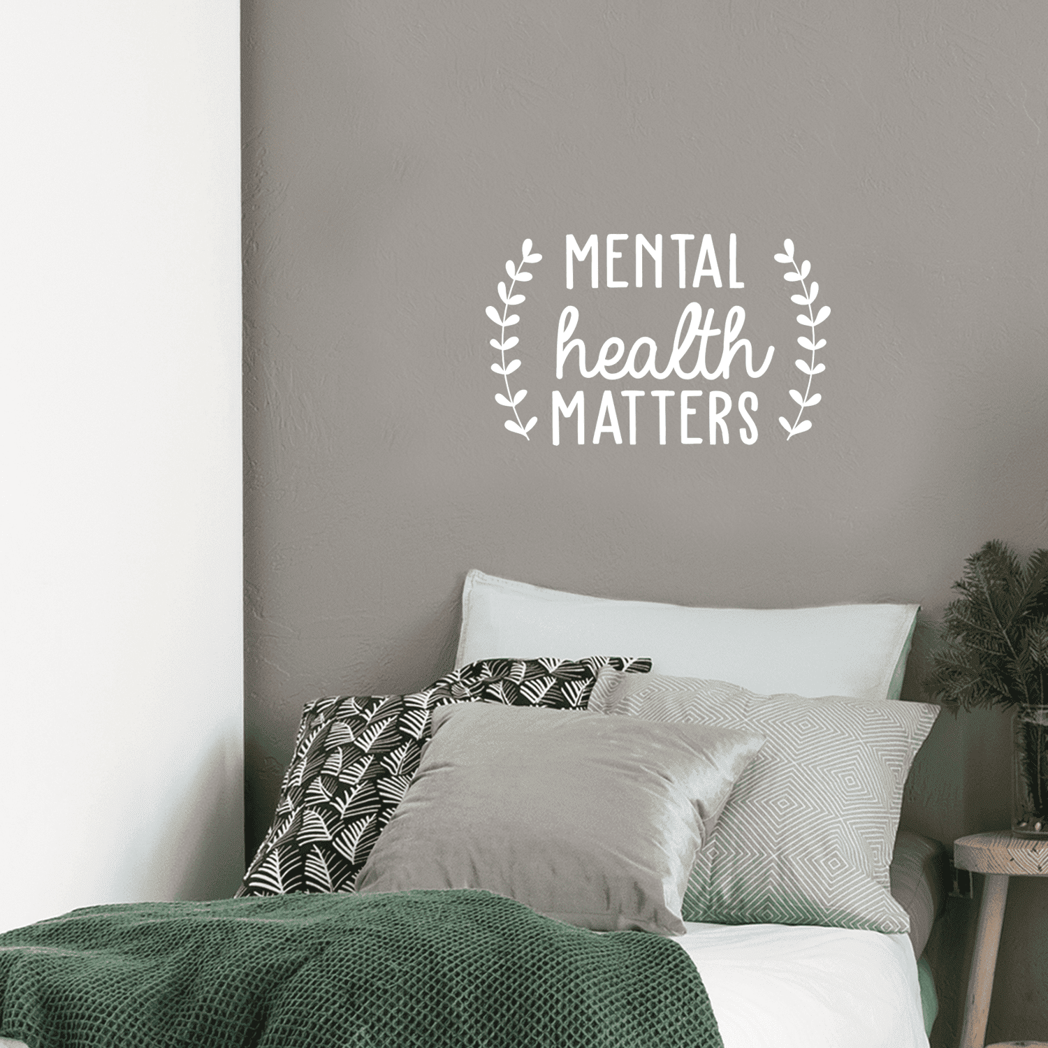 Vinyl Wall Art Decal - Mental Health Matters - 15.5" x 25" - Modern ...