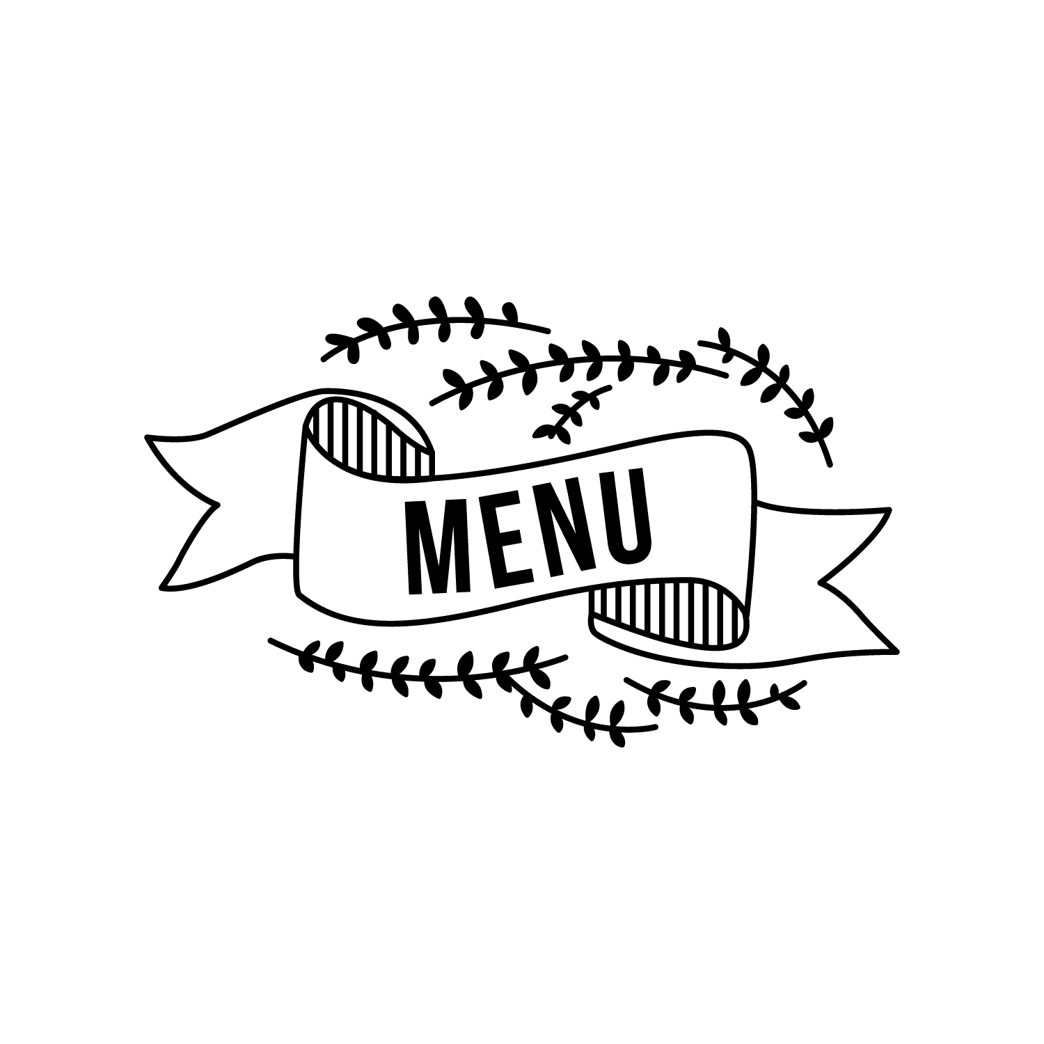 Vinyl Wall Art Decal - Menu Sign - 17" x 28.5" - Trendy Cute Quote ...