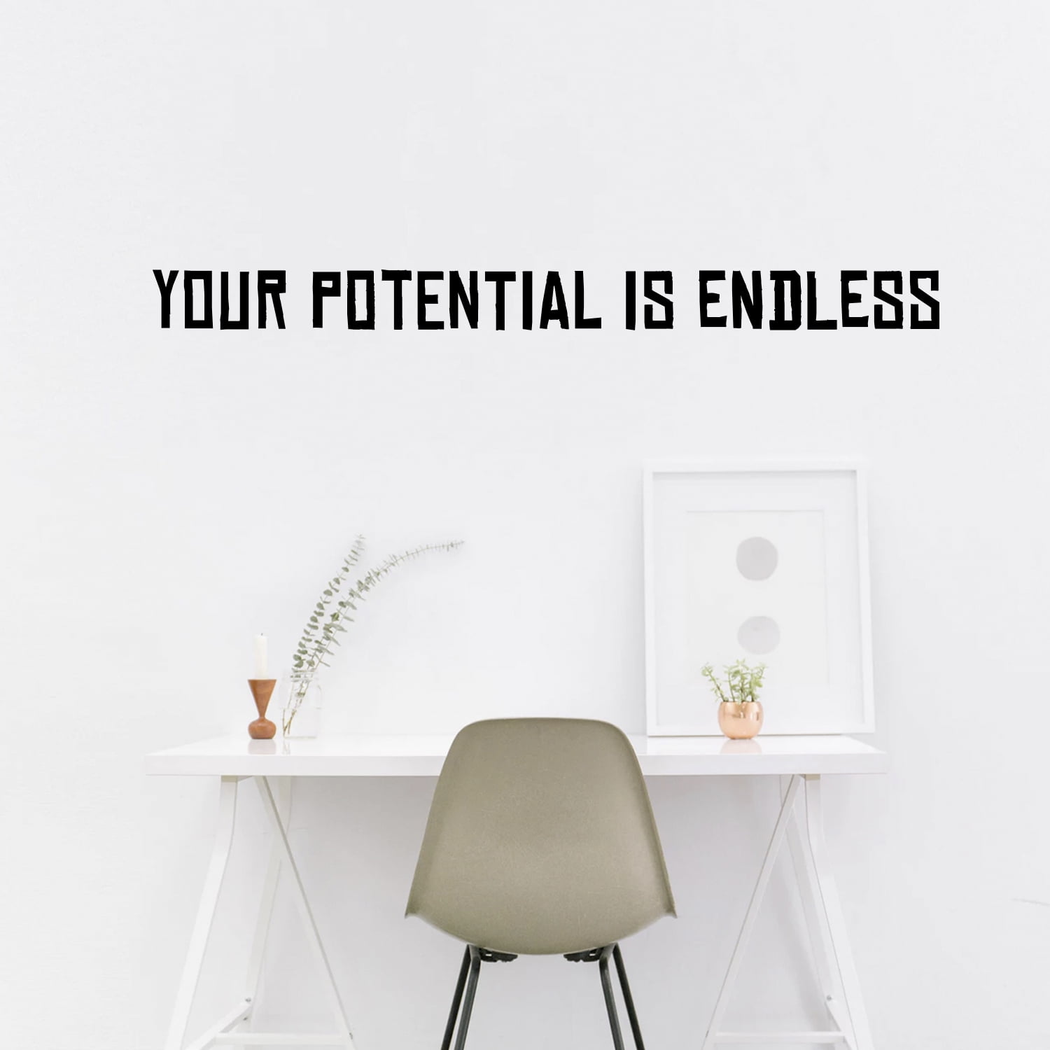 Vinyl Wall Art Decal Motivational Quote - Your Potential is Endless - 3 ...