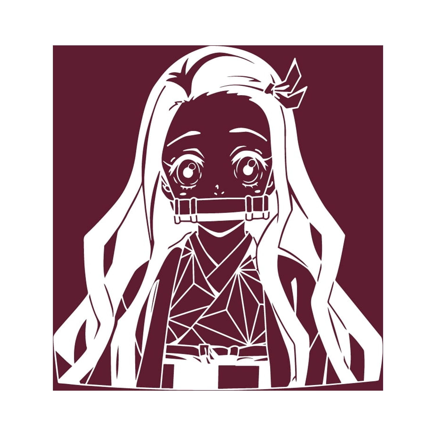 Vinyl Wall Art Decal - Nezuko Kamado - 23" x 22" - Trendy Cool Fun ...