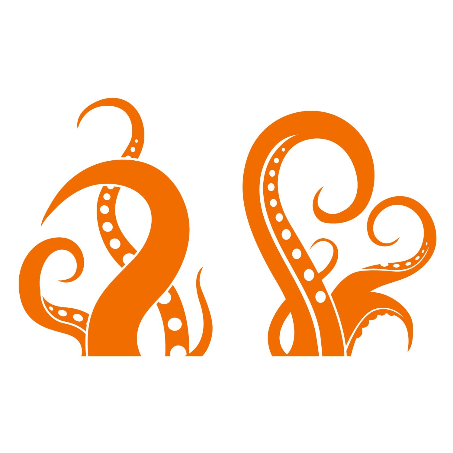 Vinyl Wall Art Decal - Octopus Legs - 30" x 48.5" - Fun Cool Sea ...