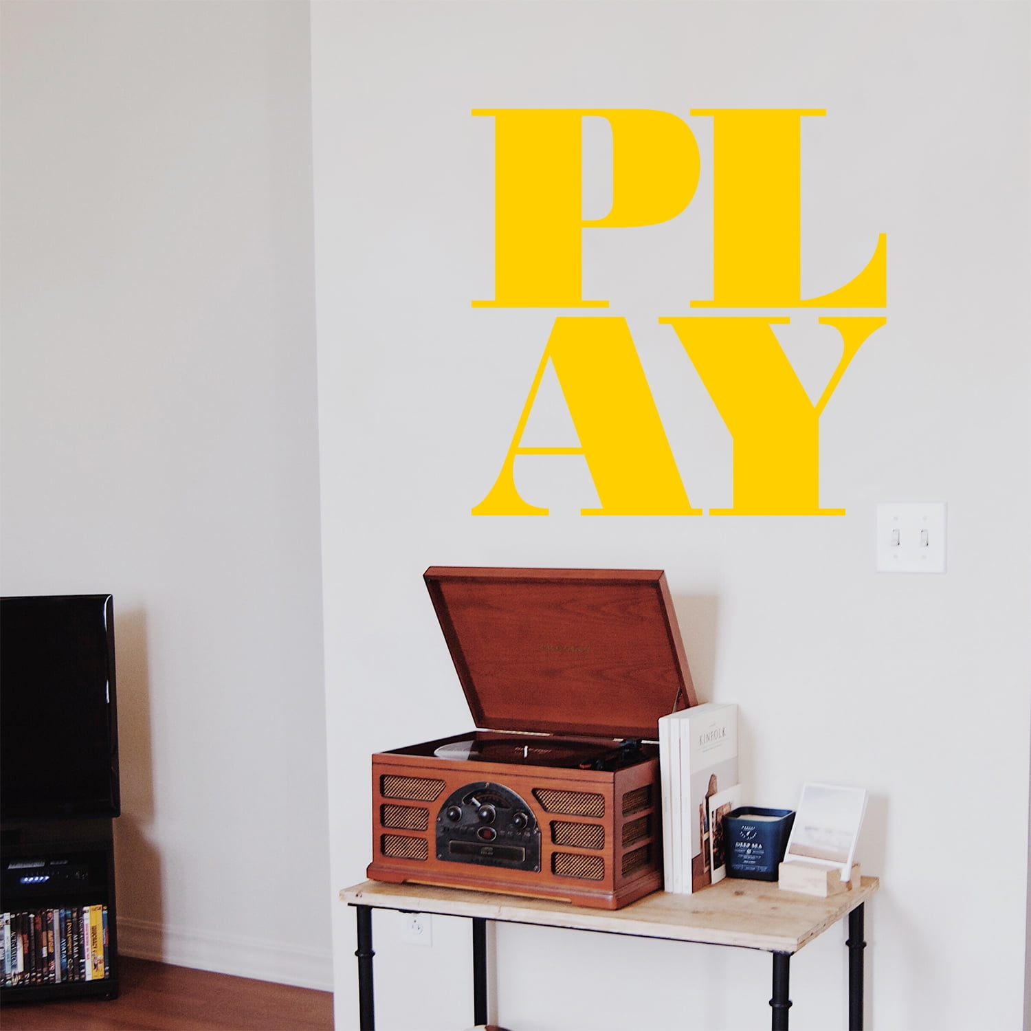 Vinyl Wall Art Decal - PLAY - 33" x 34" - Trendy Inspirational ...