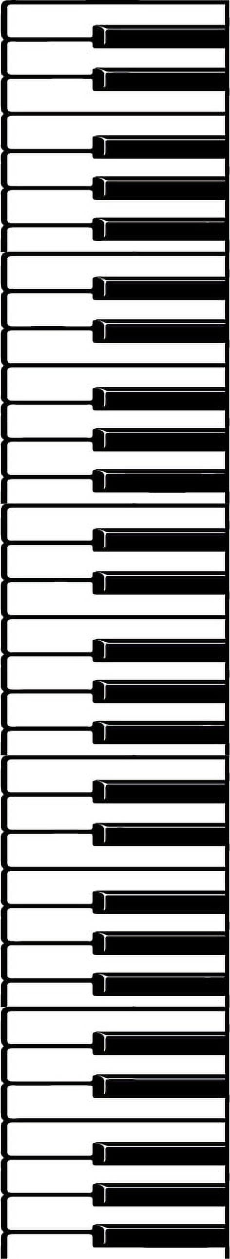 Vinyl Wall Art Decal - Piano Keys Design - 44" x 8" Decoration Vinyl ...