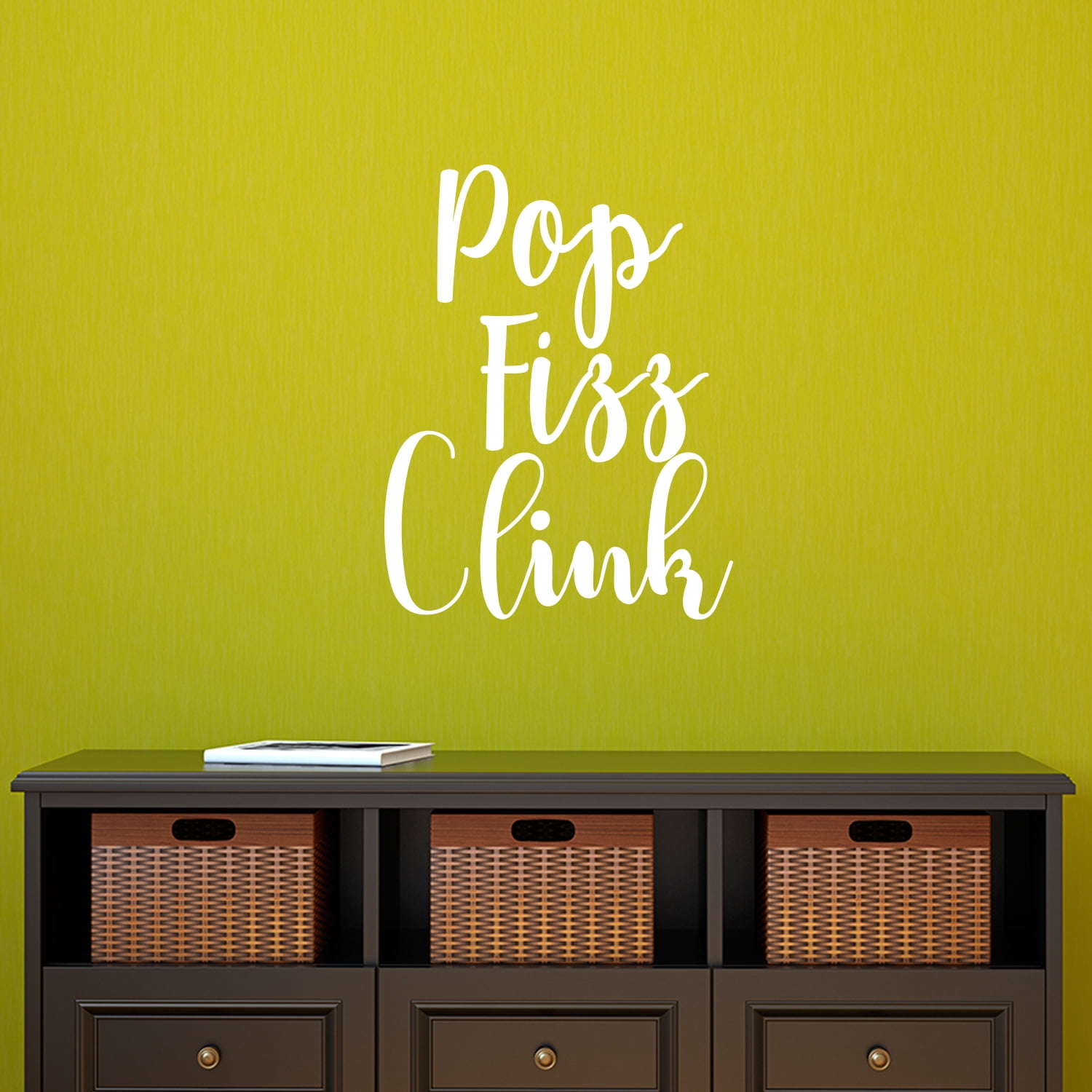 Vinyl Wall Art Decal - Pop Fizz Clink - 30" x 23" - Adult Quotes ...