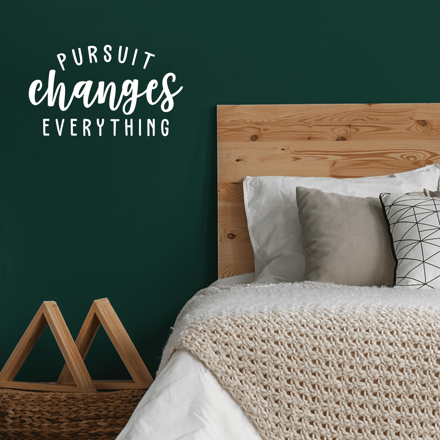 Vinyl Wall Art Decal - Pursuit Changes Everything - 13" x 22" - Modern ...