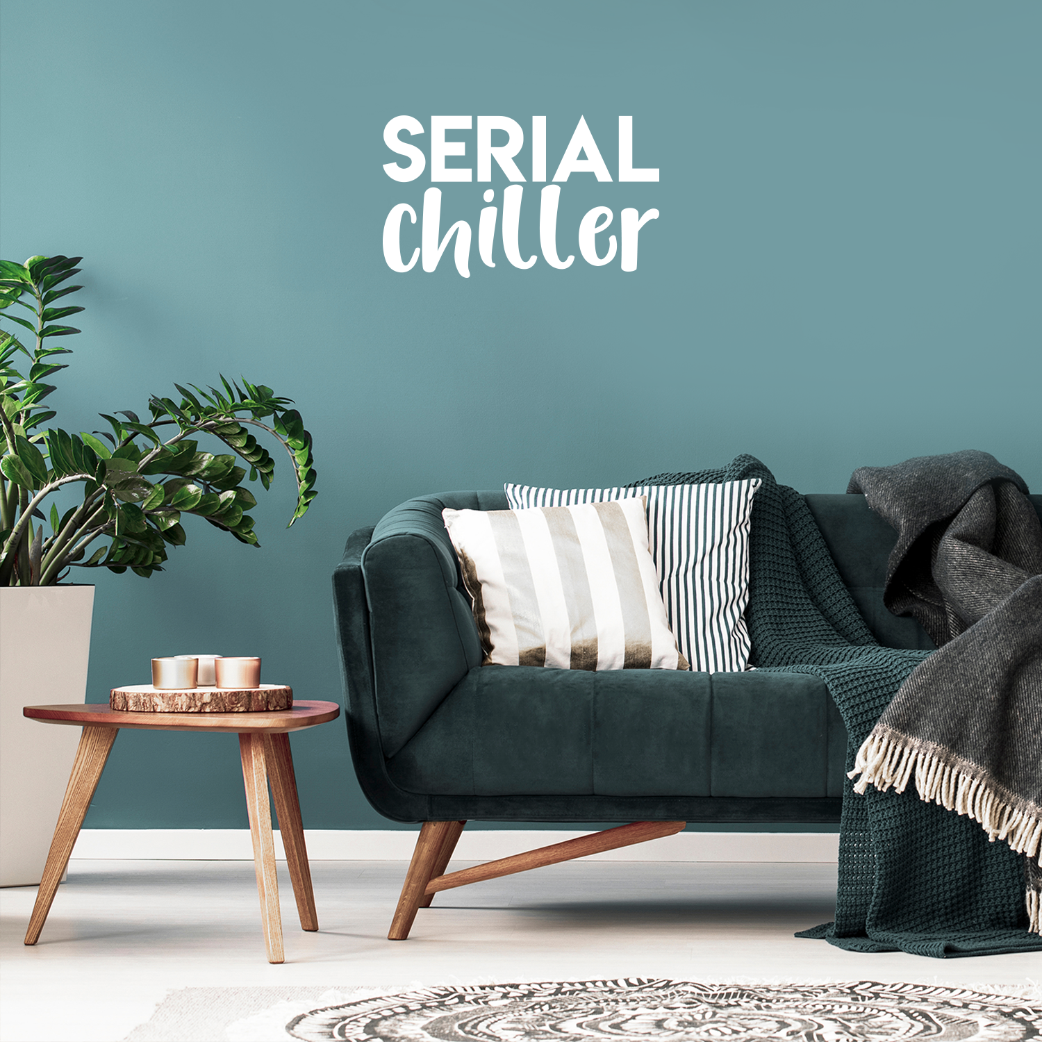 Vinyl Wall Art Decal - Serial Chiller - 13" x 22" - Modern Humorous ...