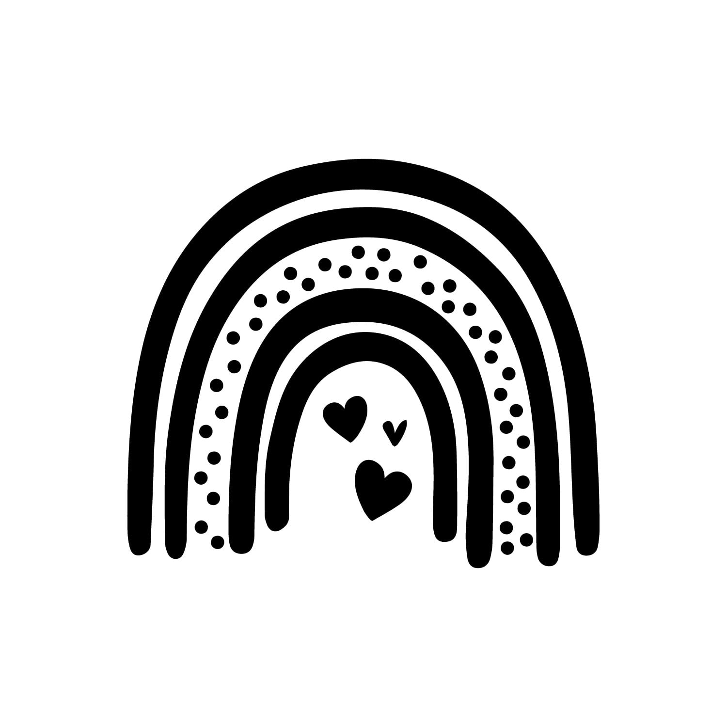 Vinyl Wall Art Decal - Simple Rainbow - 11.5" x 15" - Modern Cute Funny ...