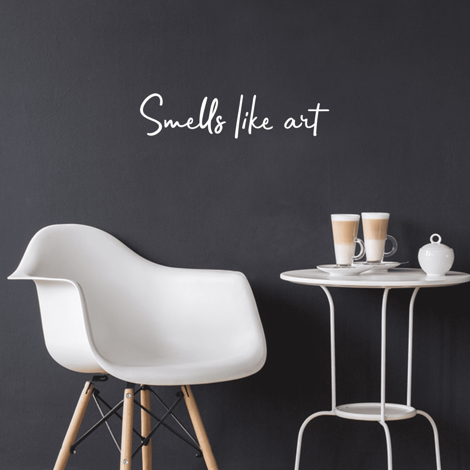 Vinyl Wall Art Decal - Smells Like Art - 6" x 25" - Trendy ...