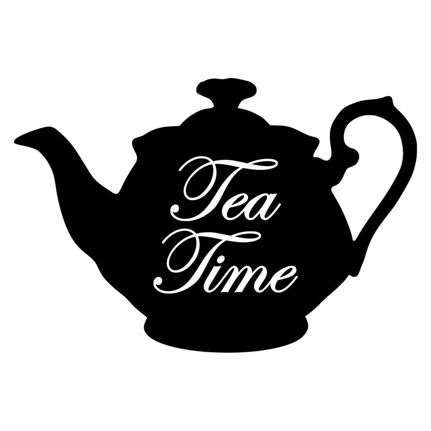 Vinyl Wall Art Decal - Tea Time - 15" x 22" - Modern Inspirational ...