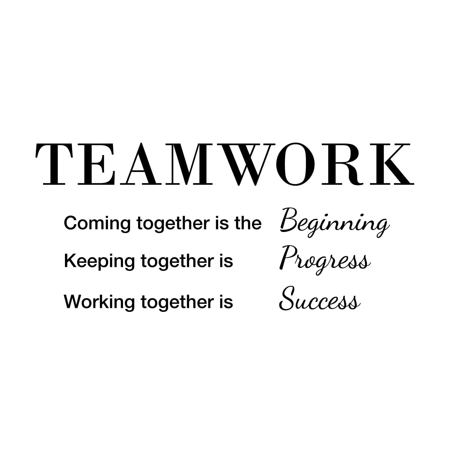 Teamwork Sayings