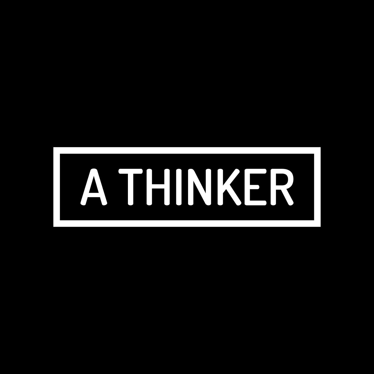 Vinyl Wall Art Decal - A Thinker - 6.5" x 22" - Trendy Motivational ...