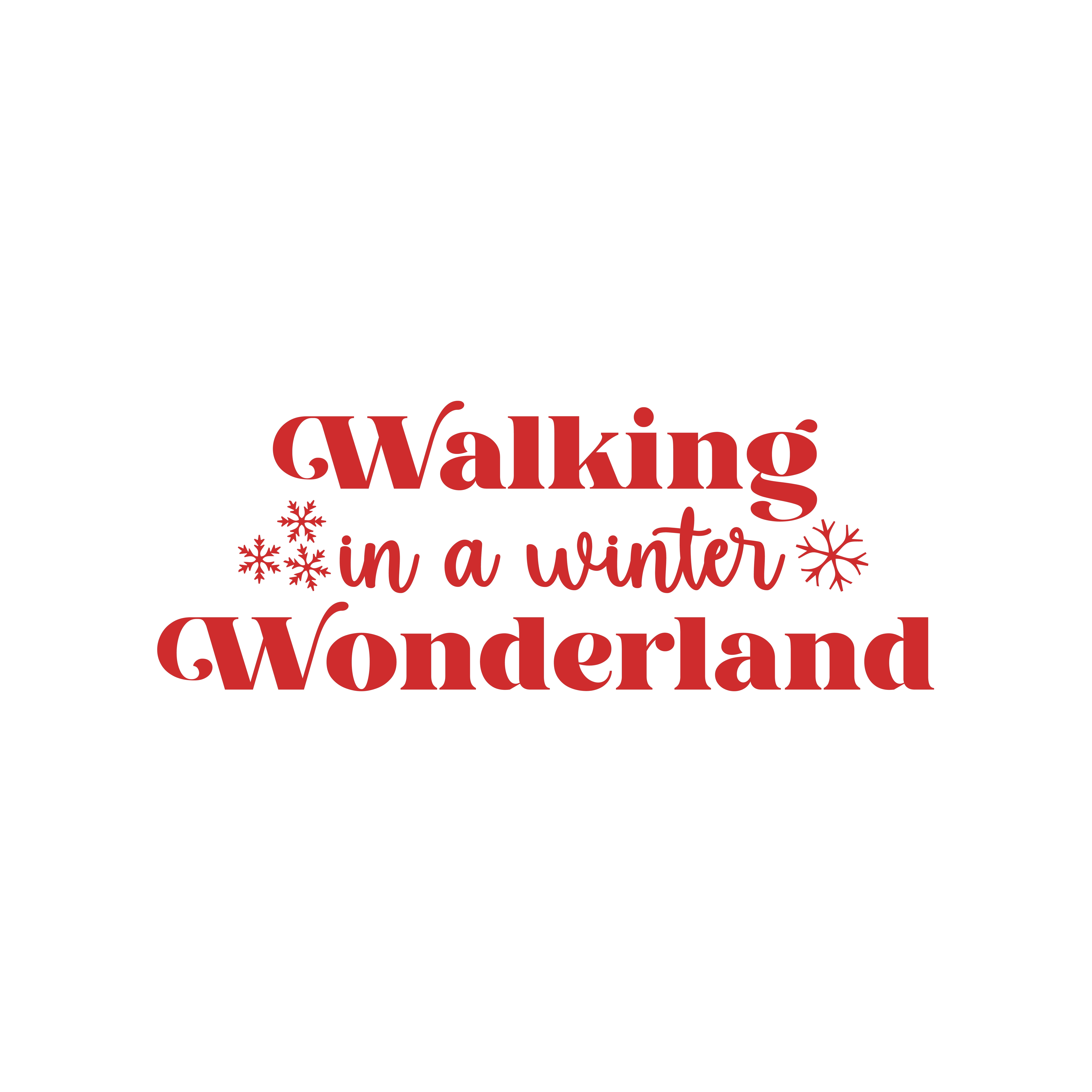 Vinyl Wall Art Decal - Walking In A Winter Wonderland - 10.5" x 28 ...