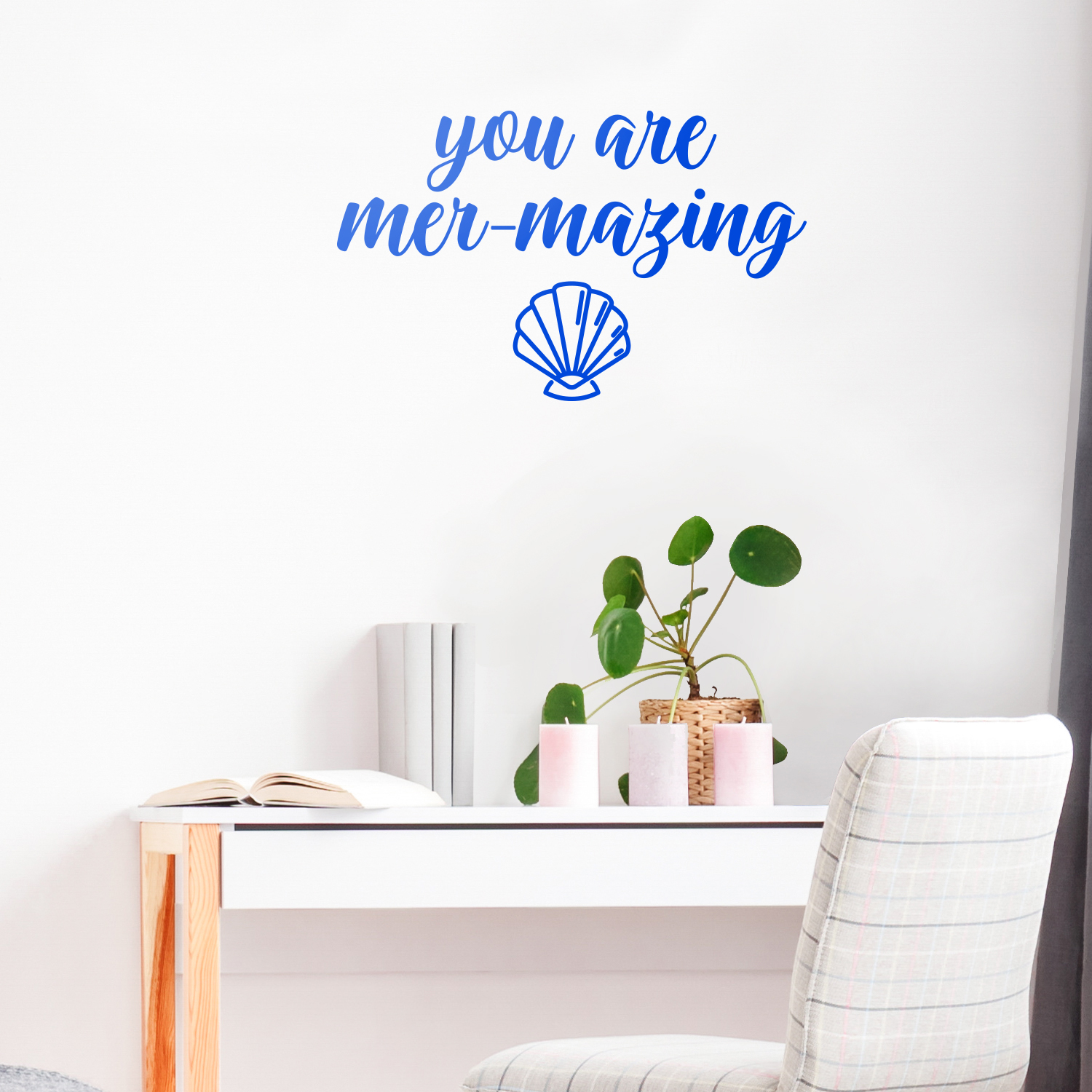 Vinyl Wall Art Decal - You Are Mer-mazing - 14" x 22" - Motivational ...