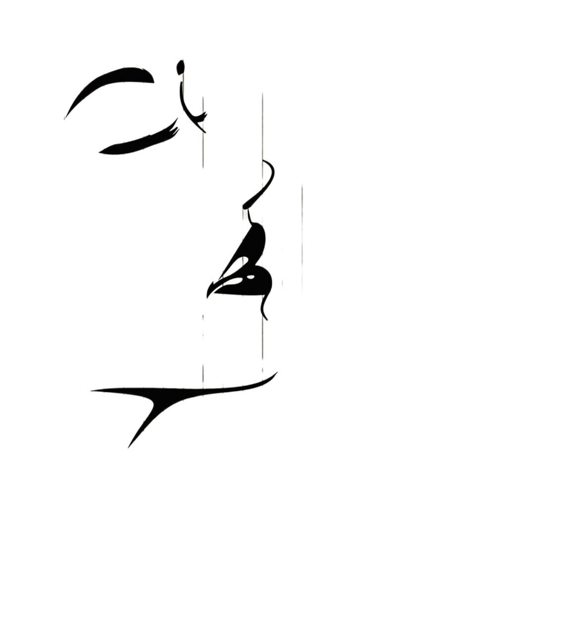 Vinyl Wall Decal Abstract Female Face Makeup Beauty Studio Stickers ...